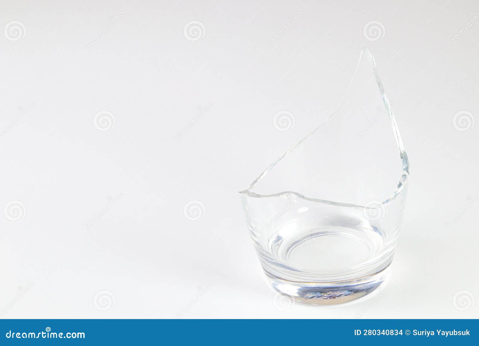 Sharp Pieces of Broken Glass Isolated on White Background Stock Photo ...