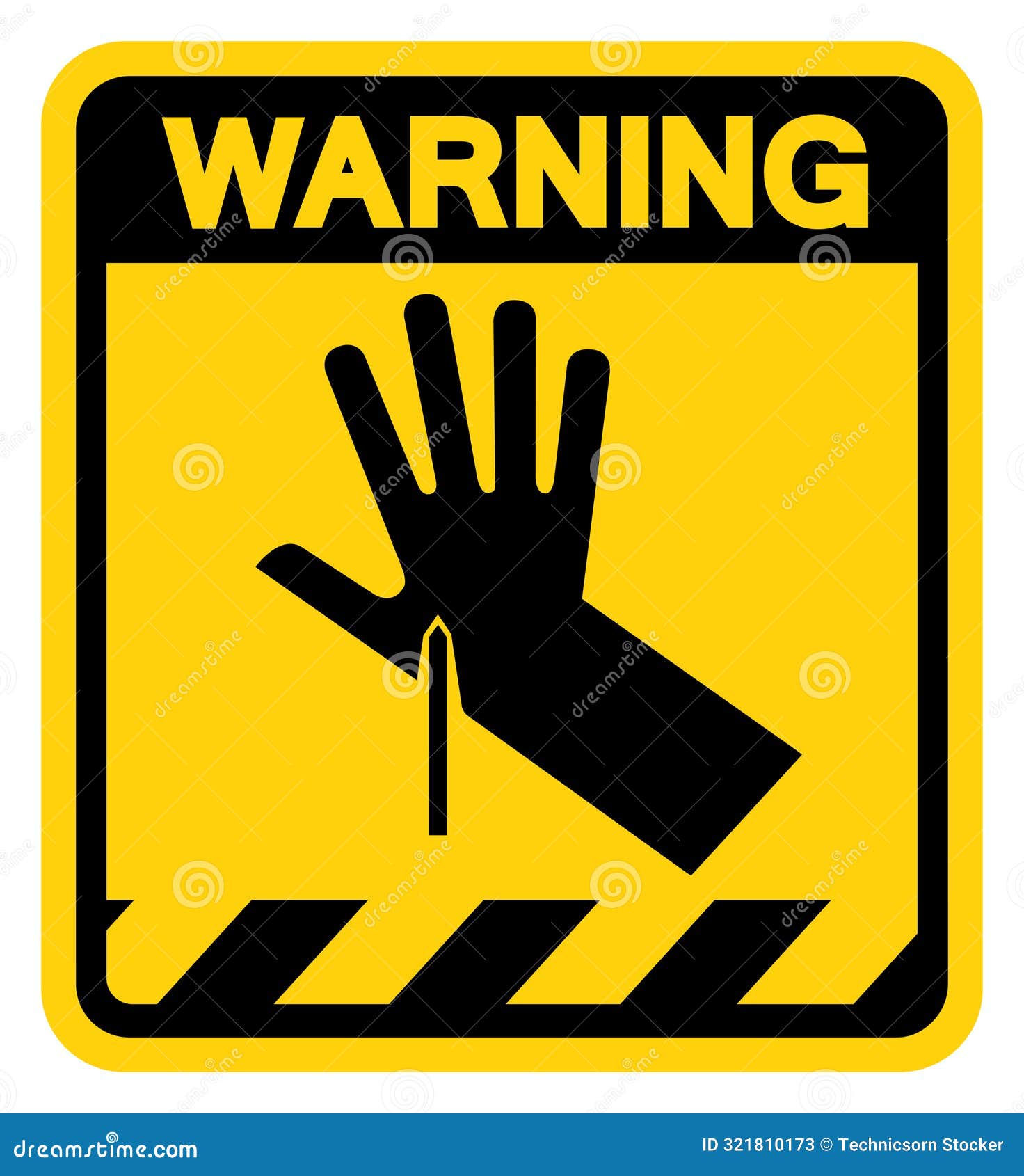 Sharp Point Warning Sign, Vector Illustration, Isolate on White ...