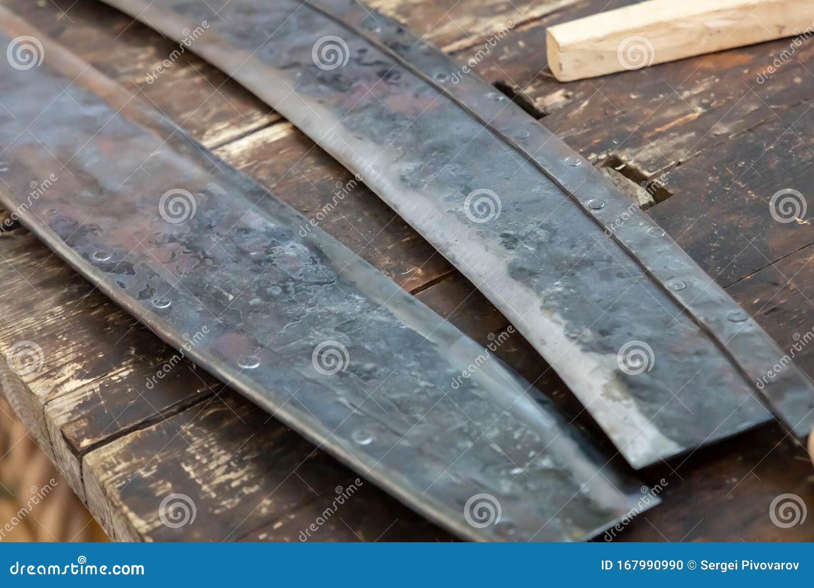 Sharp and Pointed Iron Tool for Removing Bark from Wood for ...