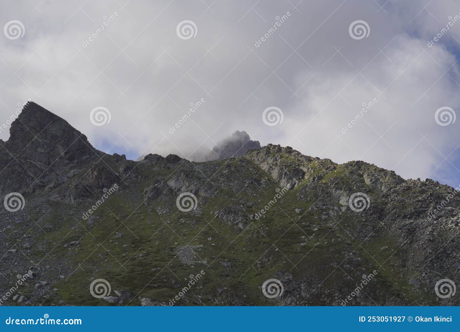 Sharp pointed mountains stock image. Image of cliff - 253051927