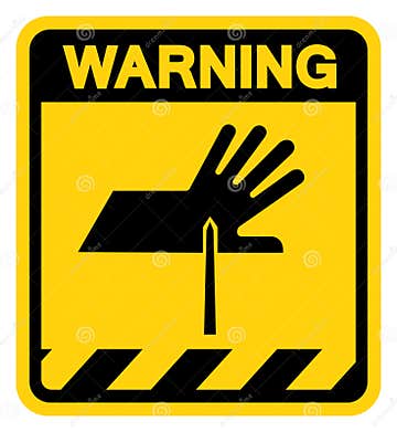 Sharp Points Warning Sign, Vector Illustration, Isolate on White ...