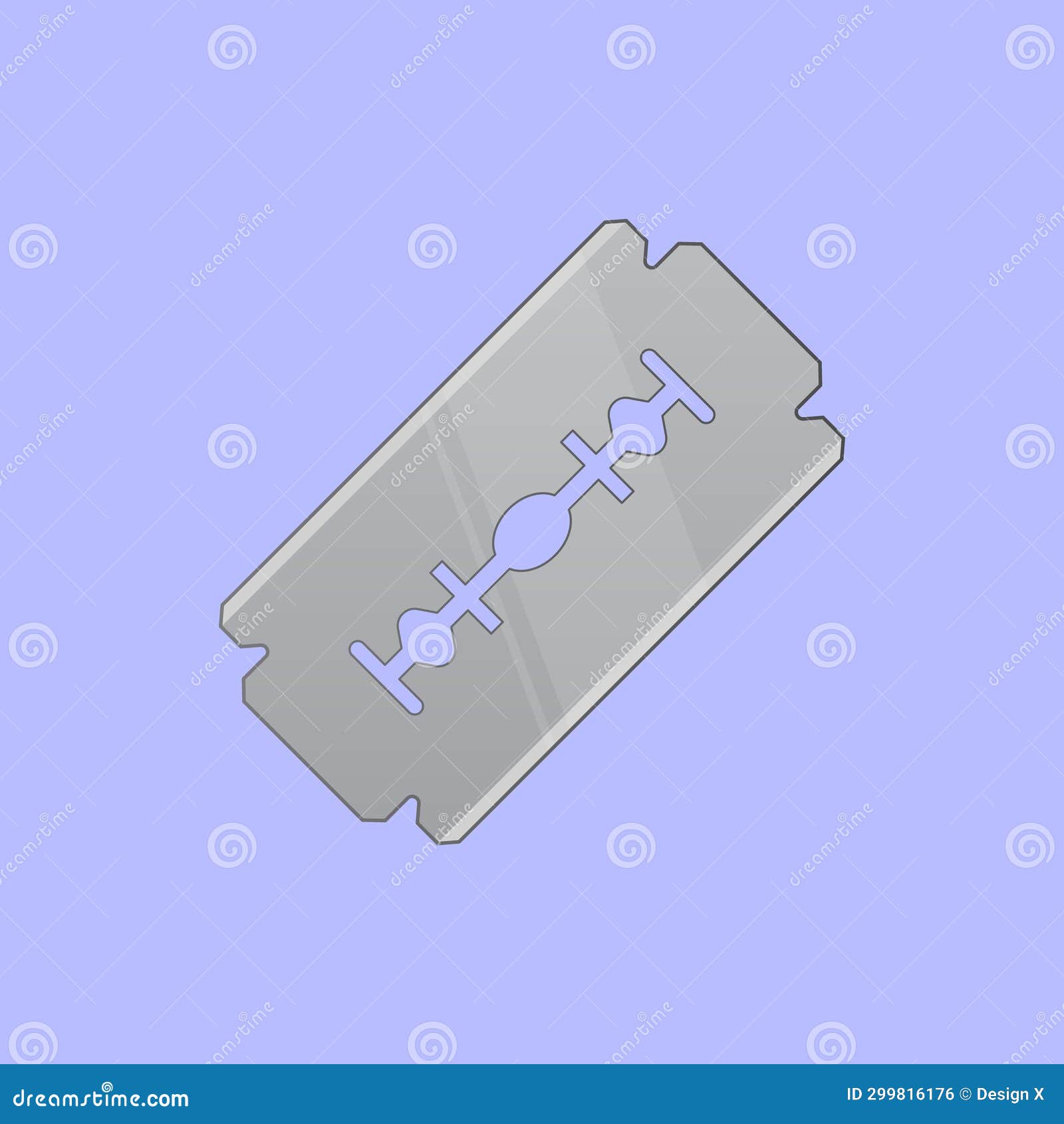 Sharp Razor Blade Vector Illustration Icon Sharp Cut Blade Stock Vector ...