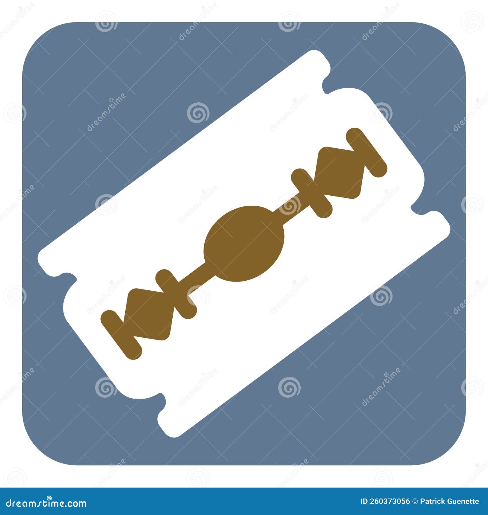 Sharp Razor Blade Illustration Vector Logo | CartoonDealer.com #244560153