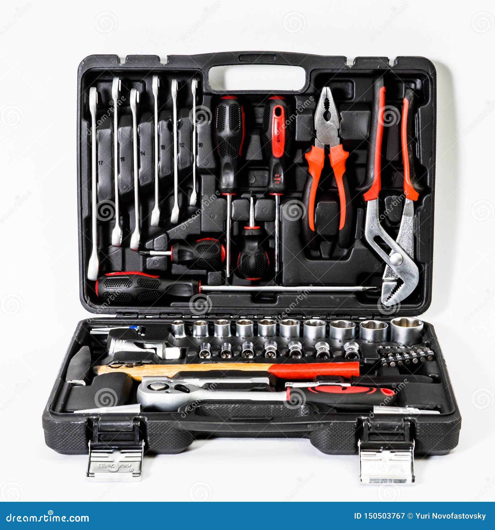 Sharp Realistic Photo of Tool Kit Stock Image - Image of construction ...