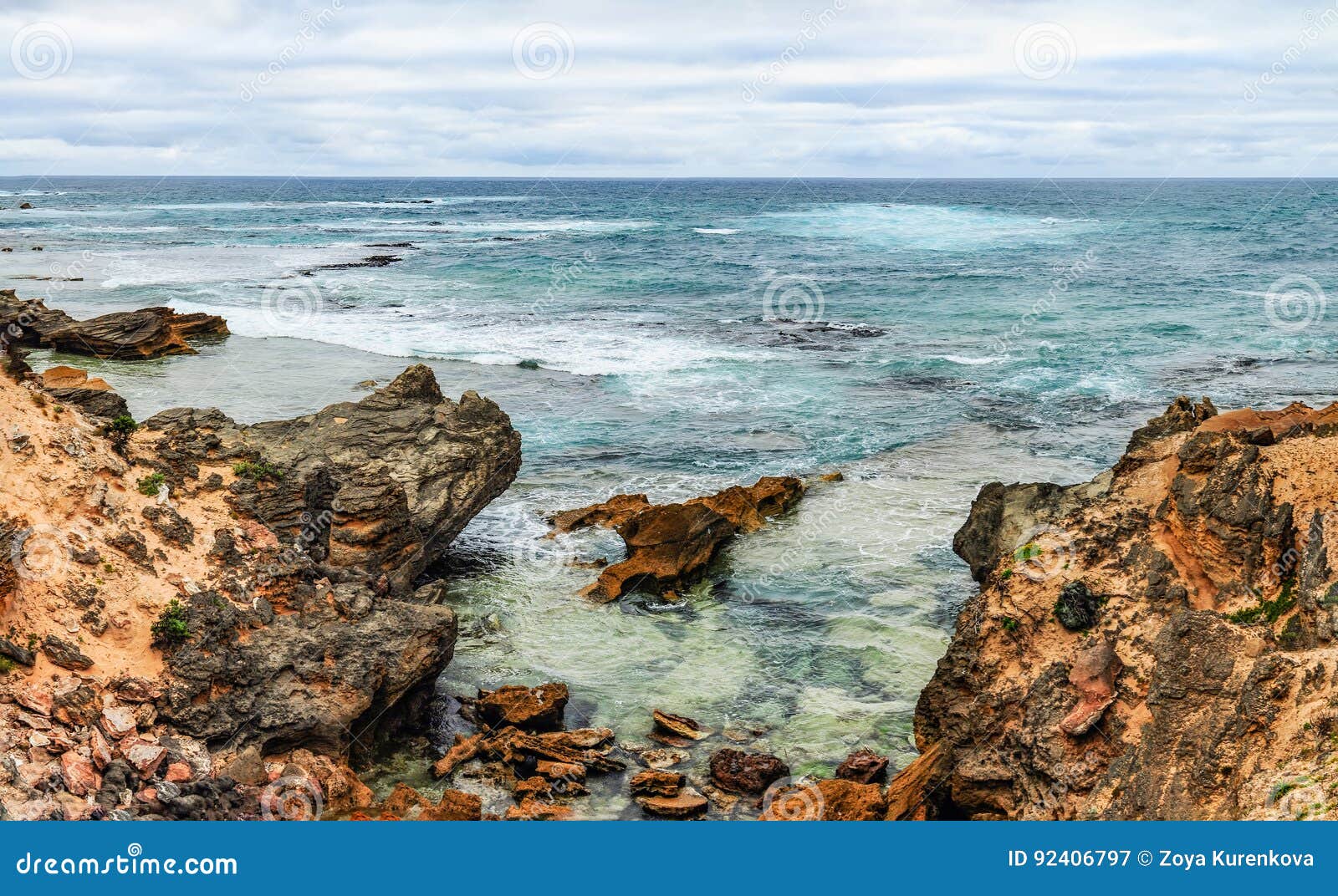 The sharp rocks stock image. Image of sand, turquoise - 92406797