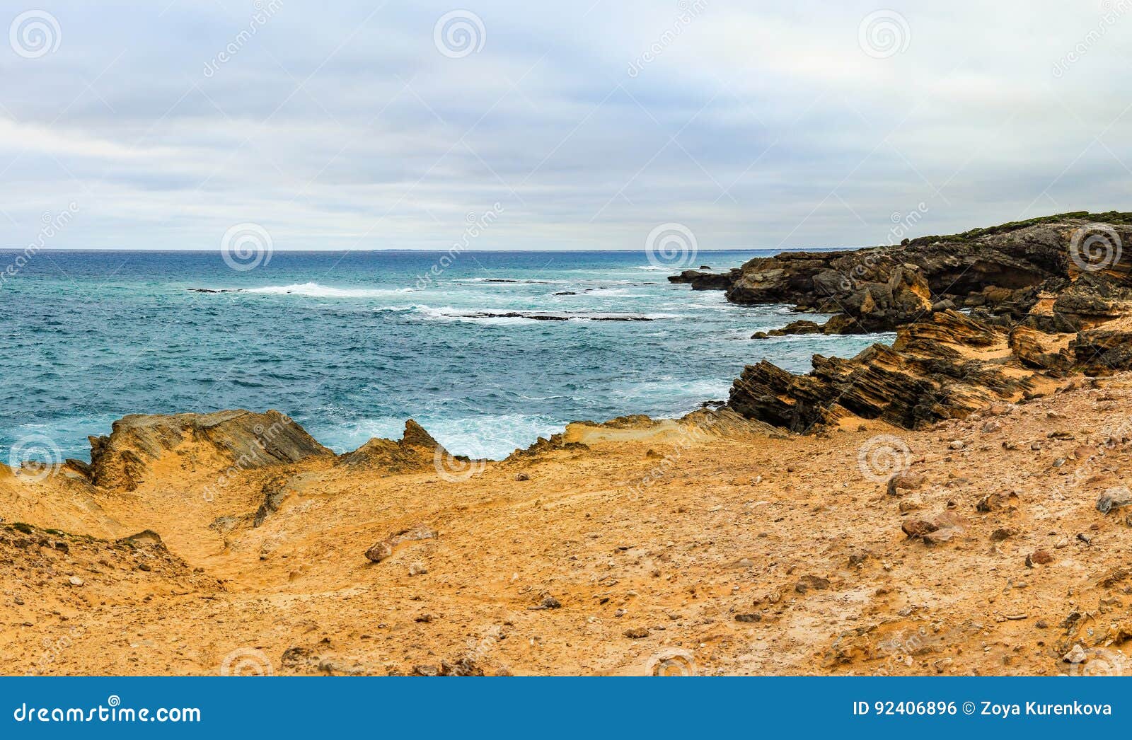 The sharp rocks stock photo. Image of summer, sand, ocean - 92406896