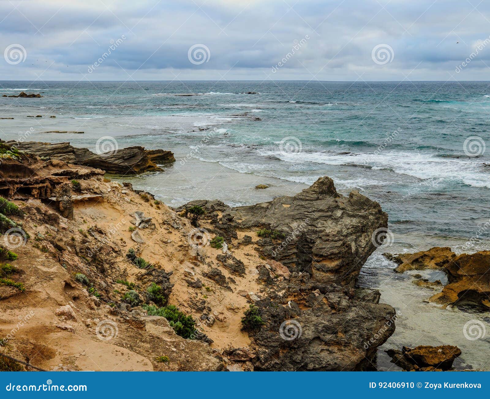 The sharp rocks stock photo. Image of great, ocean, stones - 92406910