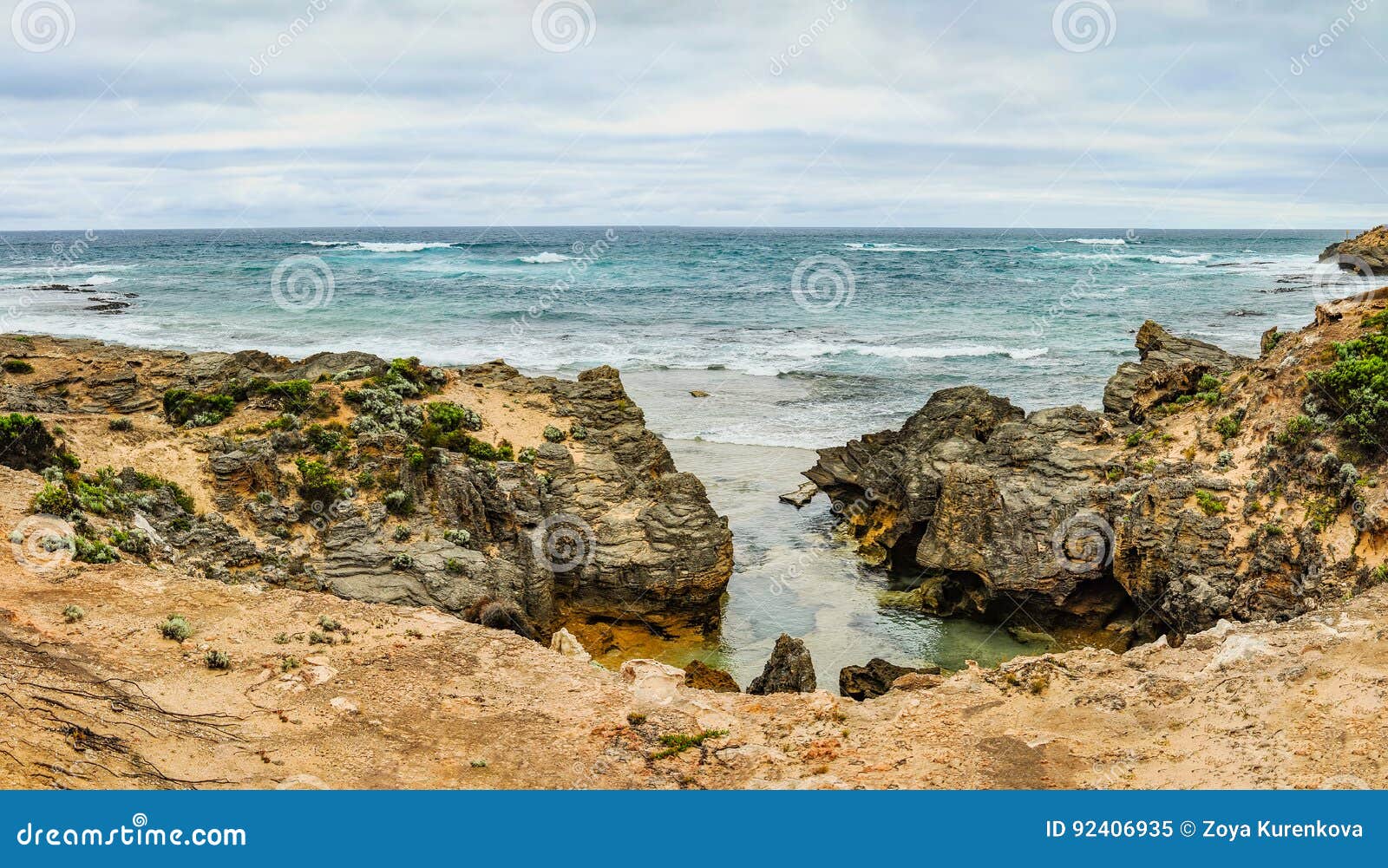 The sharp rocks stock image. Image of warrnambool, january - 92406935