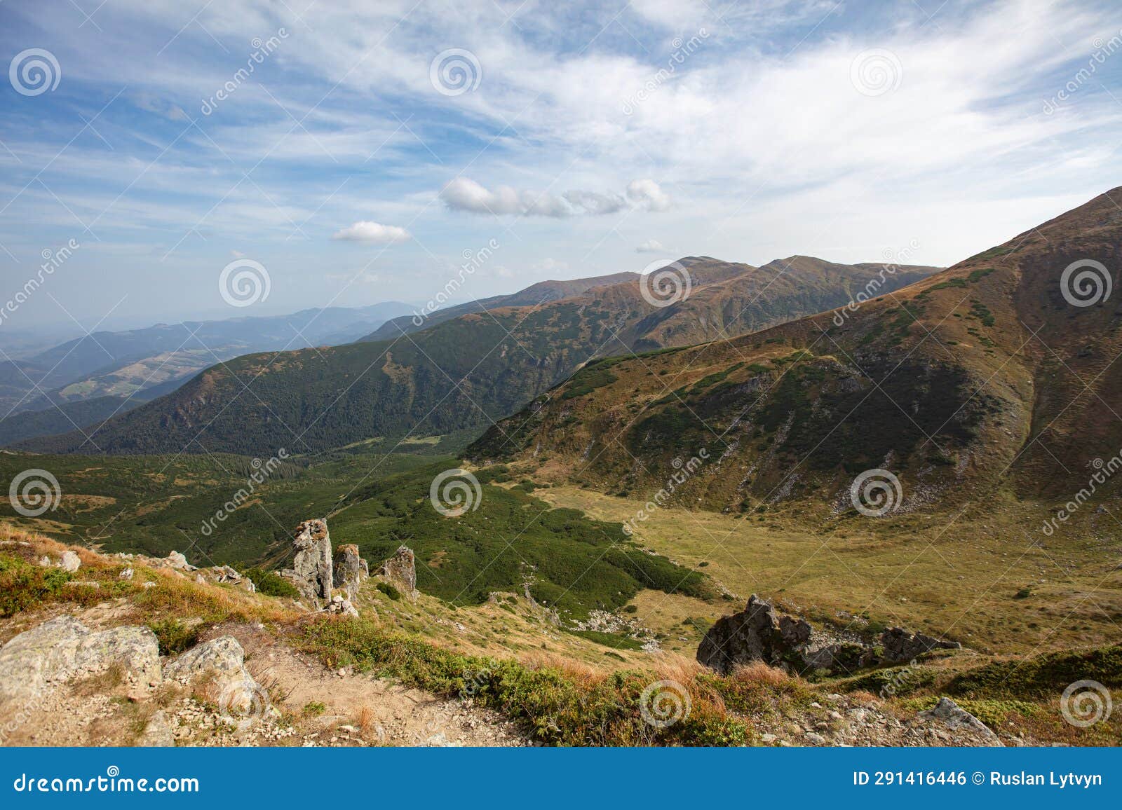 Sharp Rocks of Shpytsi Mountain in Chornohora Mountain Range in ...