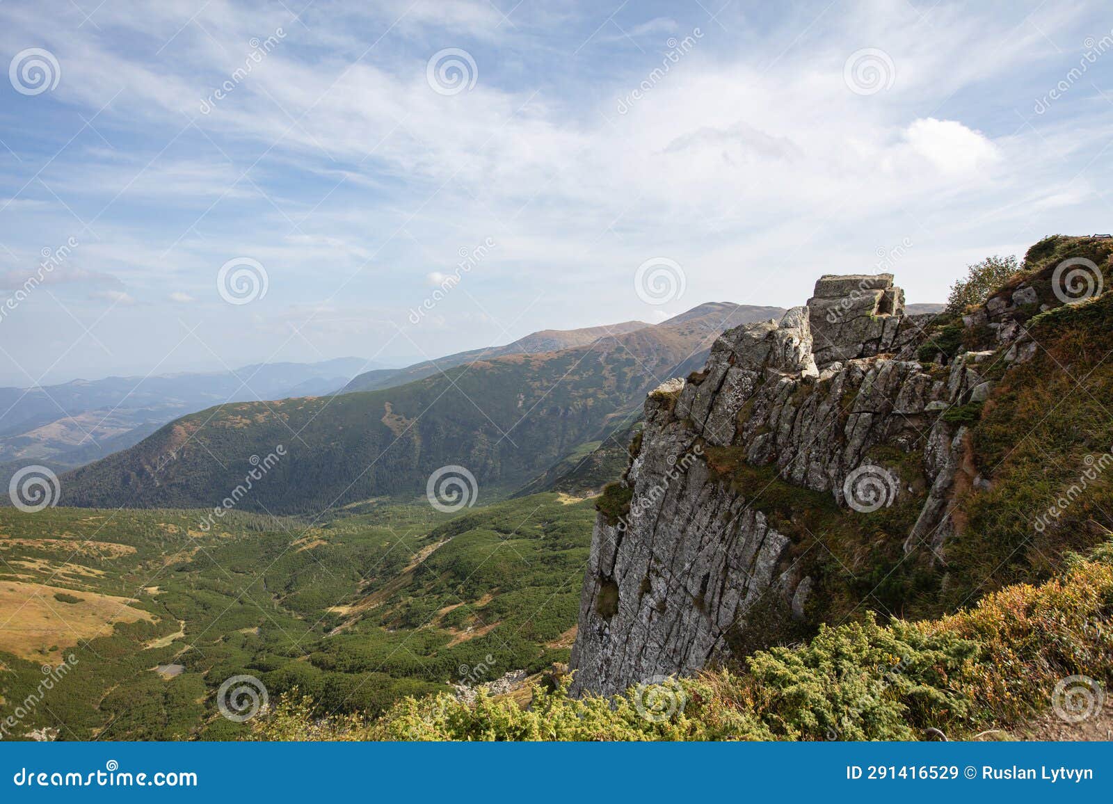 Sharp Rocks of Shpytsi Mountain in Chornohora Mountain Range in ...