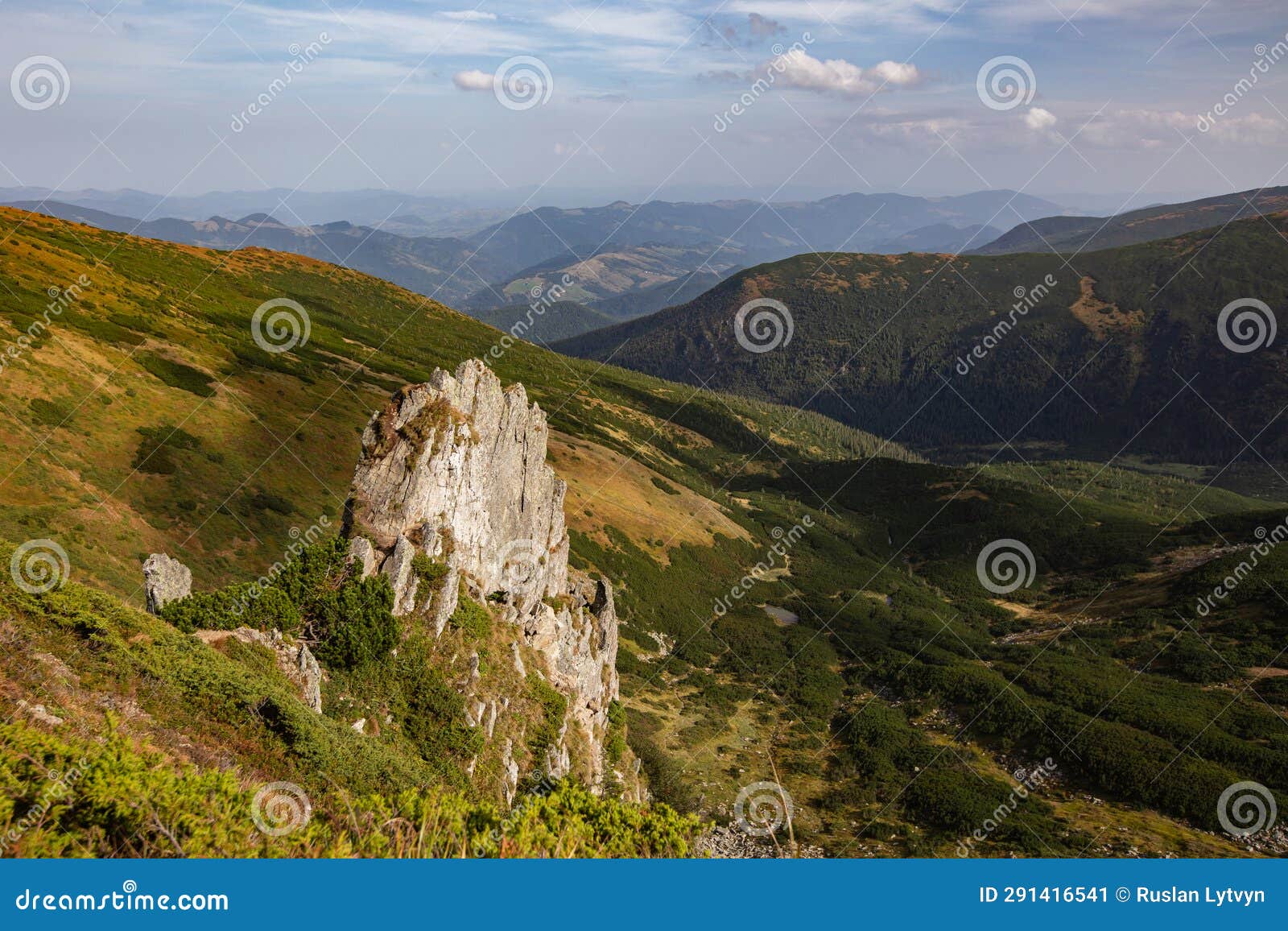 Sharp Rocks of Shpytsi Mountain in Chornohora Mountain Range in ...