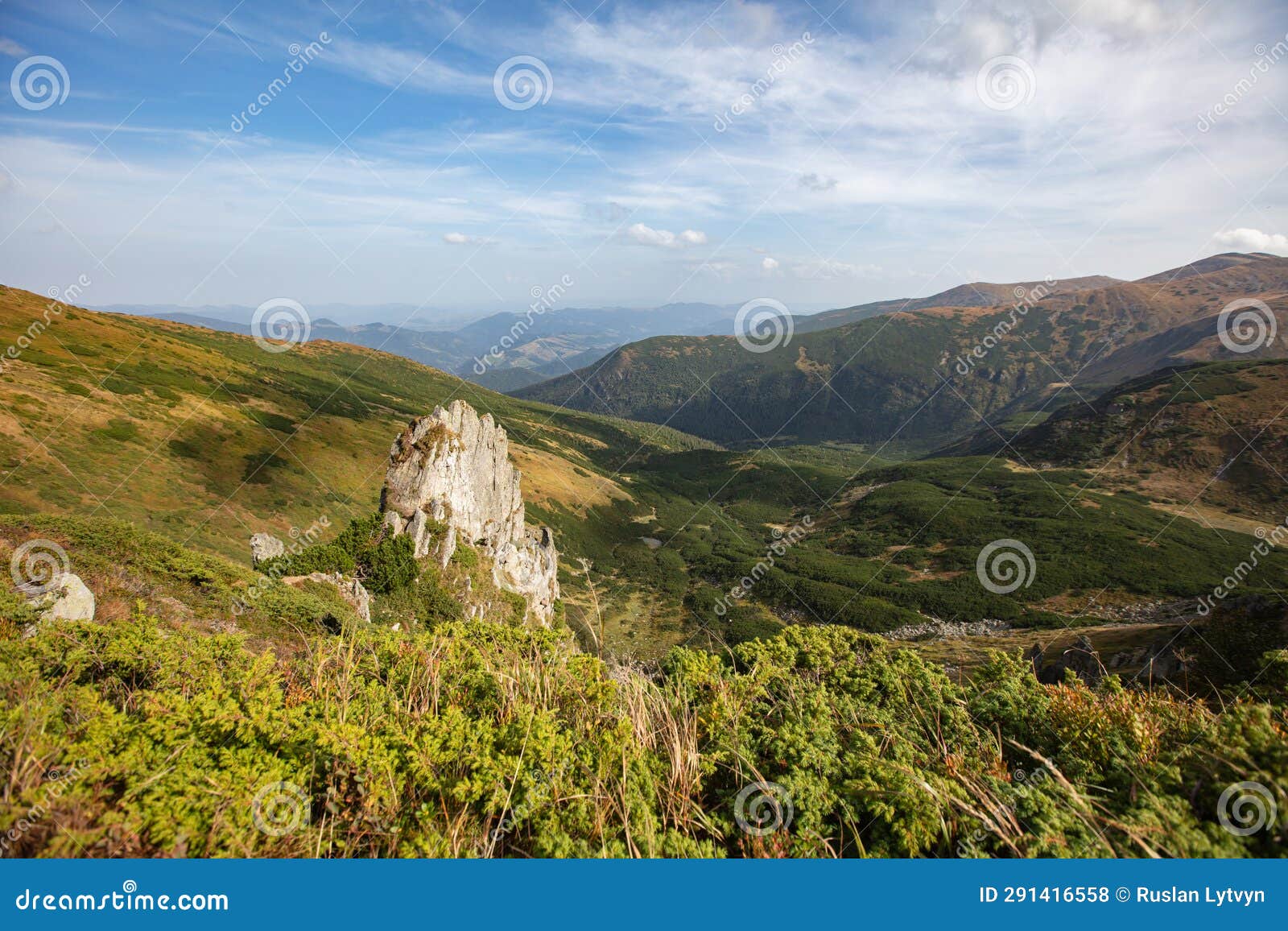 Sharp Rocks of Shpytsi Mountain in Chornohora Mountain Range in ...