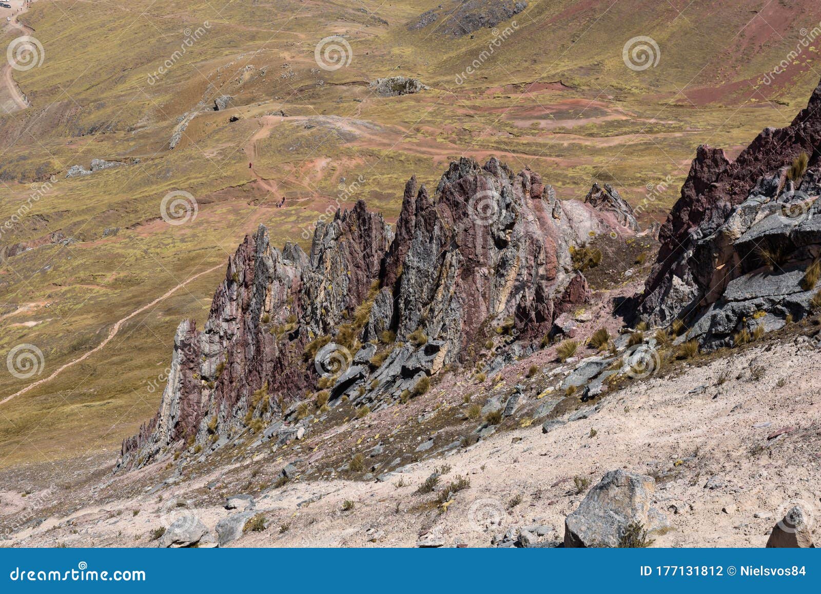 The Sharp Rocks of the Stone Forest on Palccoyo Mountain Near the ...