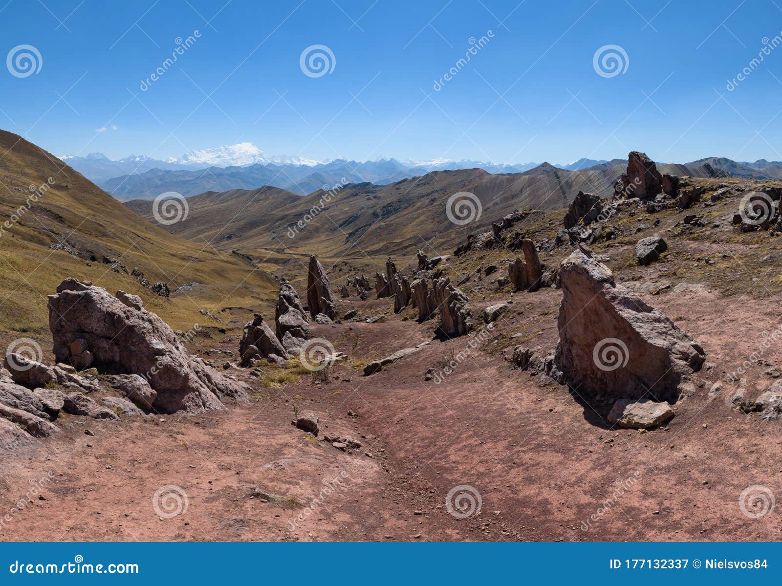 The Sharp Rocks of the Stone Forest on Palccoyo Mountain Near the ...
