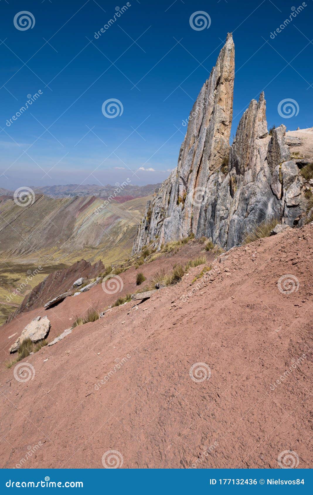 The Sharp Rocks of the Stone Forest on Palccoyo Mountain Near the ...