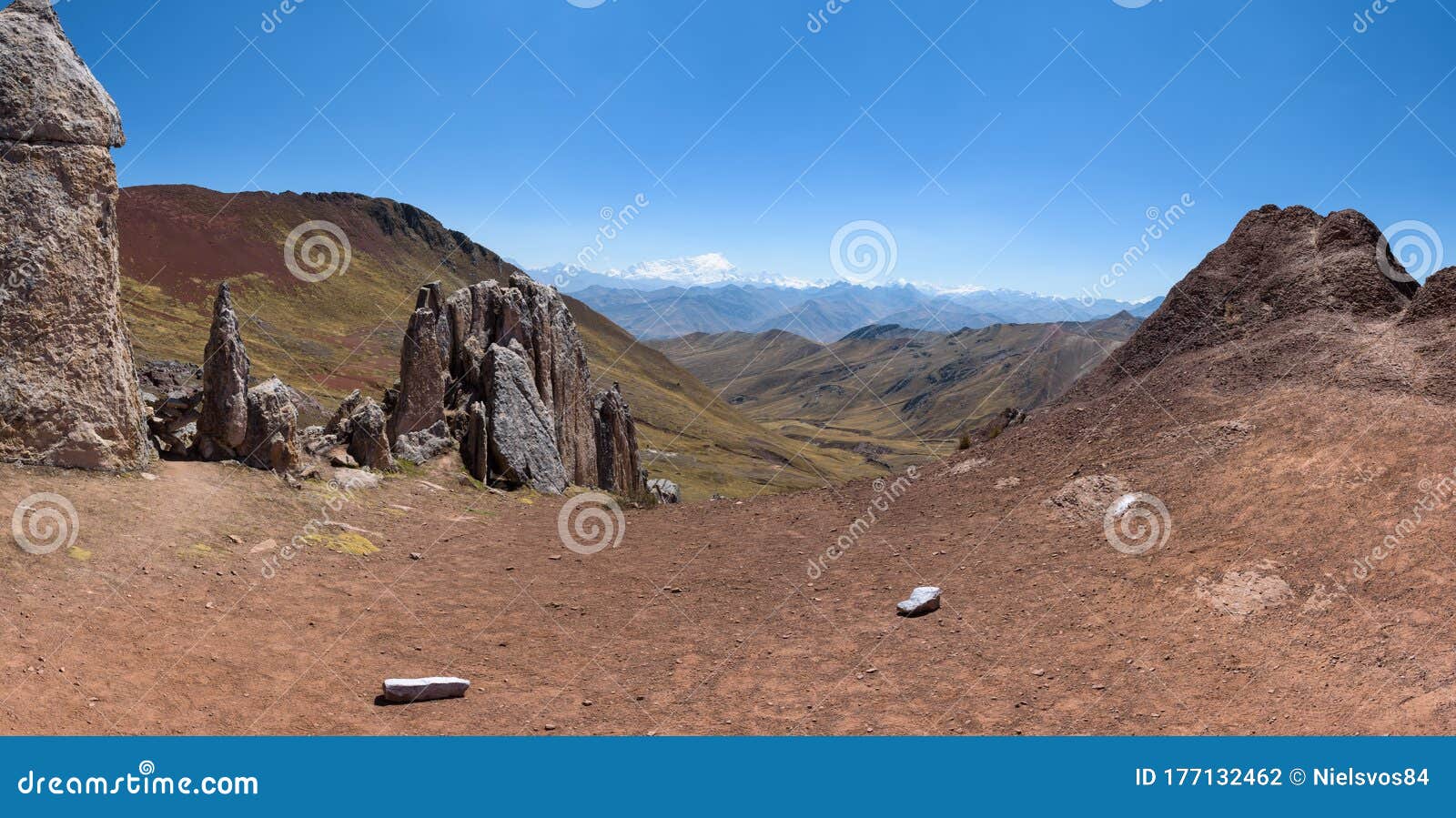 The Sharp Rocks of the Stone Forest on Palccoyo Mountain Near the ...