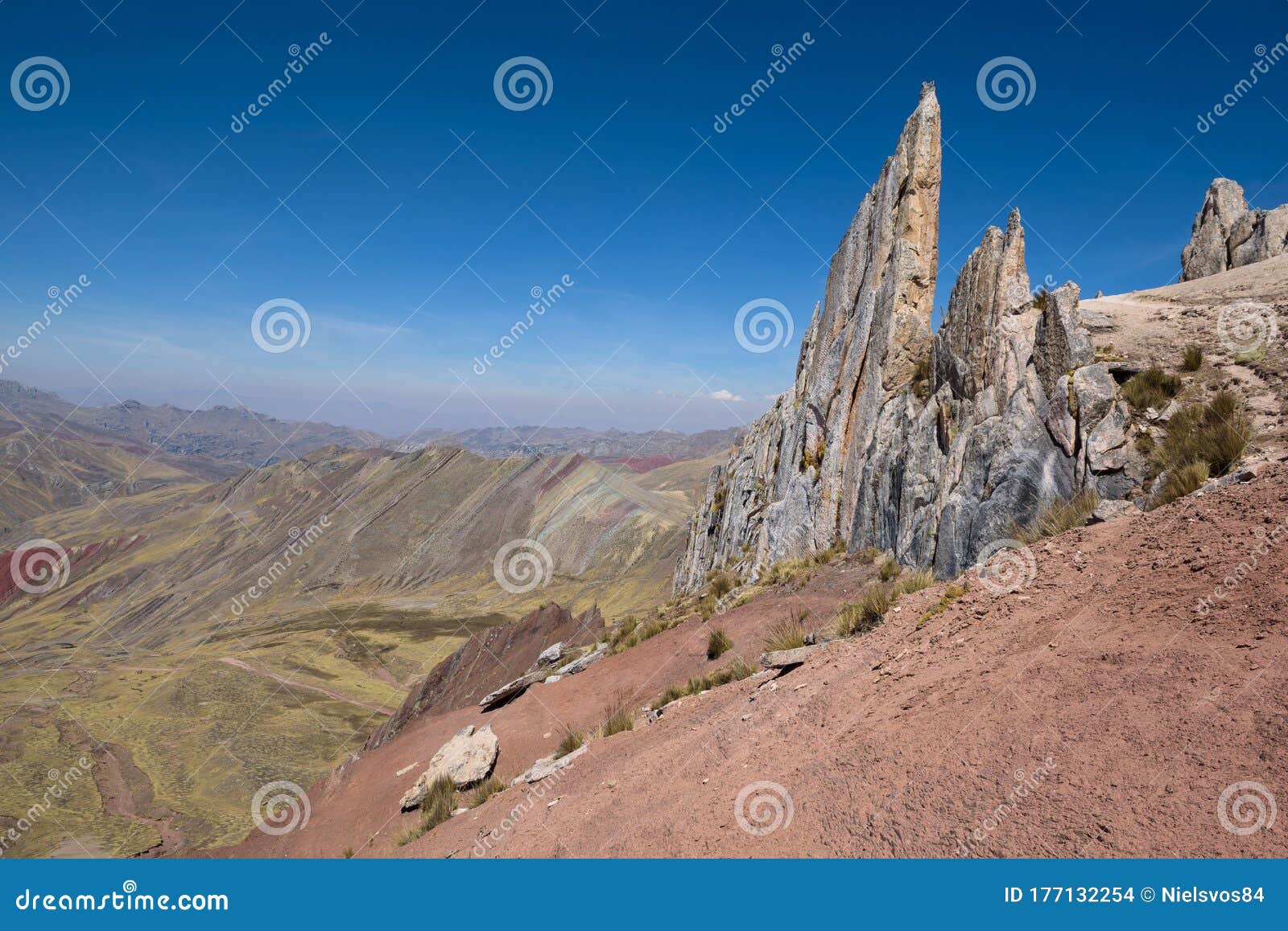 The Sharp Rocks of the Stone Forest on Palccoyo Mountain Near the ...