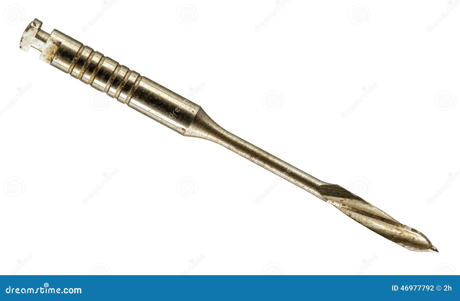 Sharp Rusty Old Tools Dentist on White Background Stock Photo - Image ...