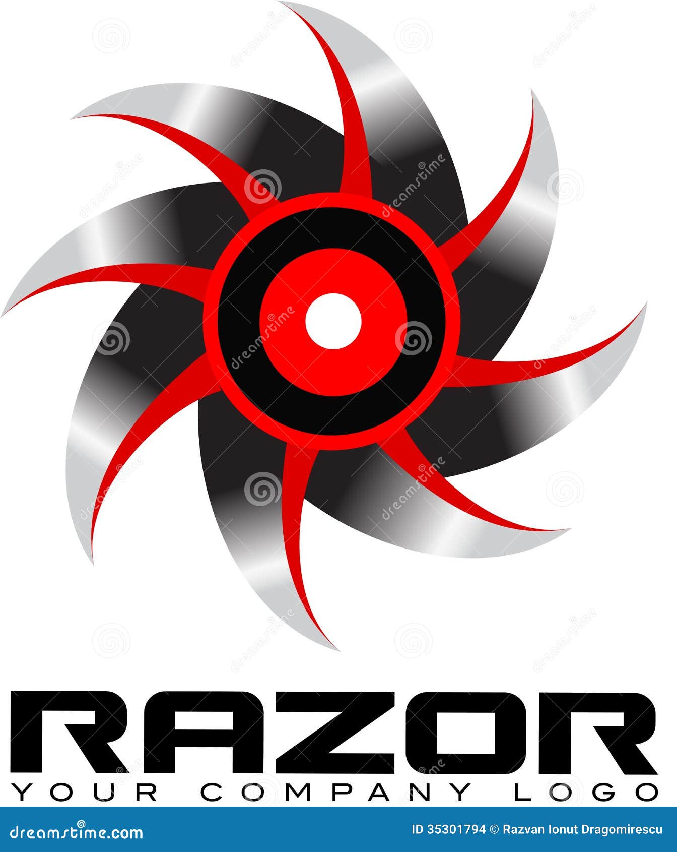 Sharp Saw Logo stock illustration. Illustration of knive - 35301794