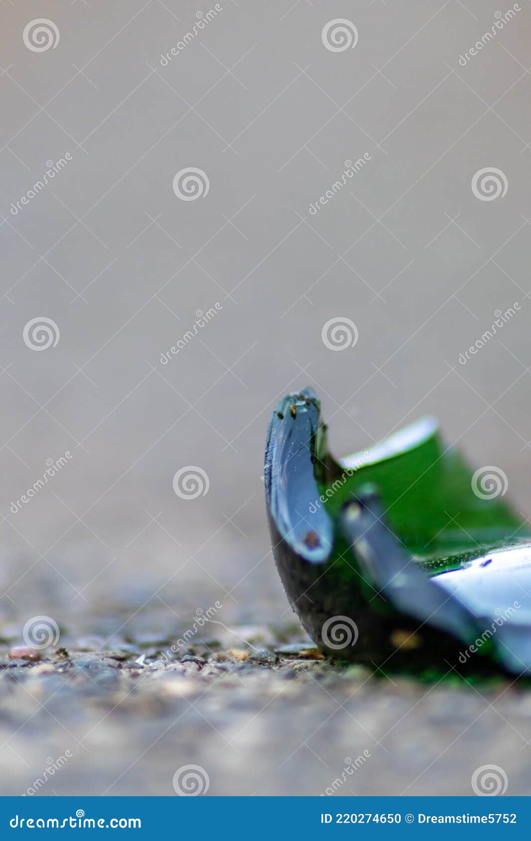 Sharp Shards Of A Broken Glass Bottle On The Ground With Sharp Blades ...