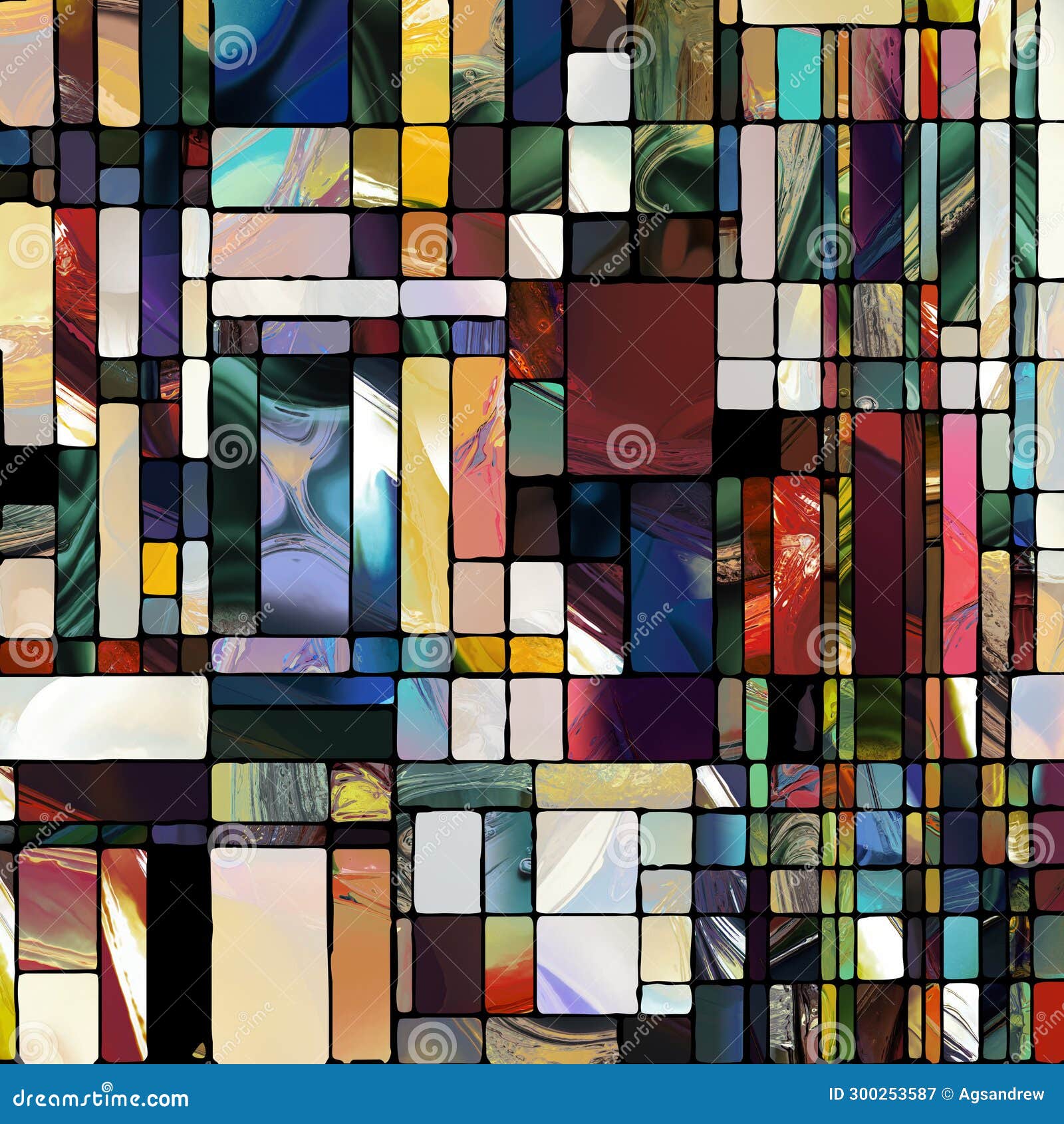 Expansion of Vivid Glass stock image. Image of leaded - 300253587