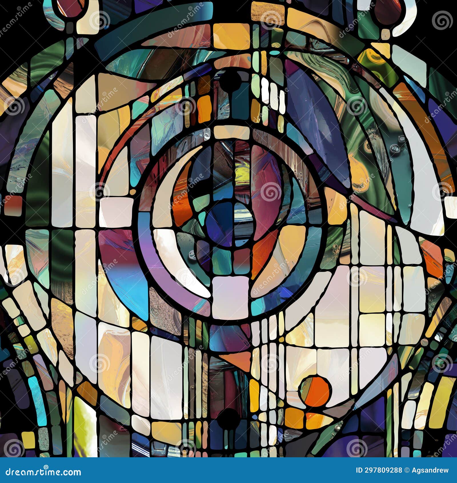 Expansion of Vivid Glass stock illustration. Illustration of energy ...