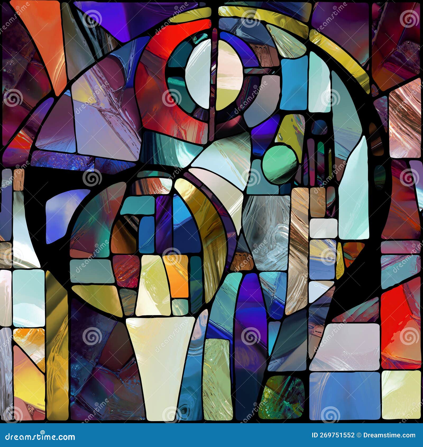 North of Vivid Glass stock illustration. Illustration of decorative - 269751552