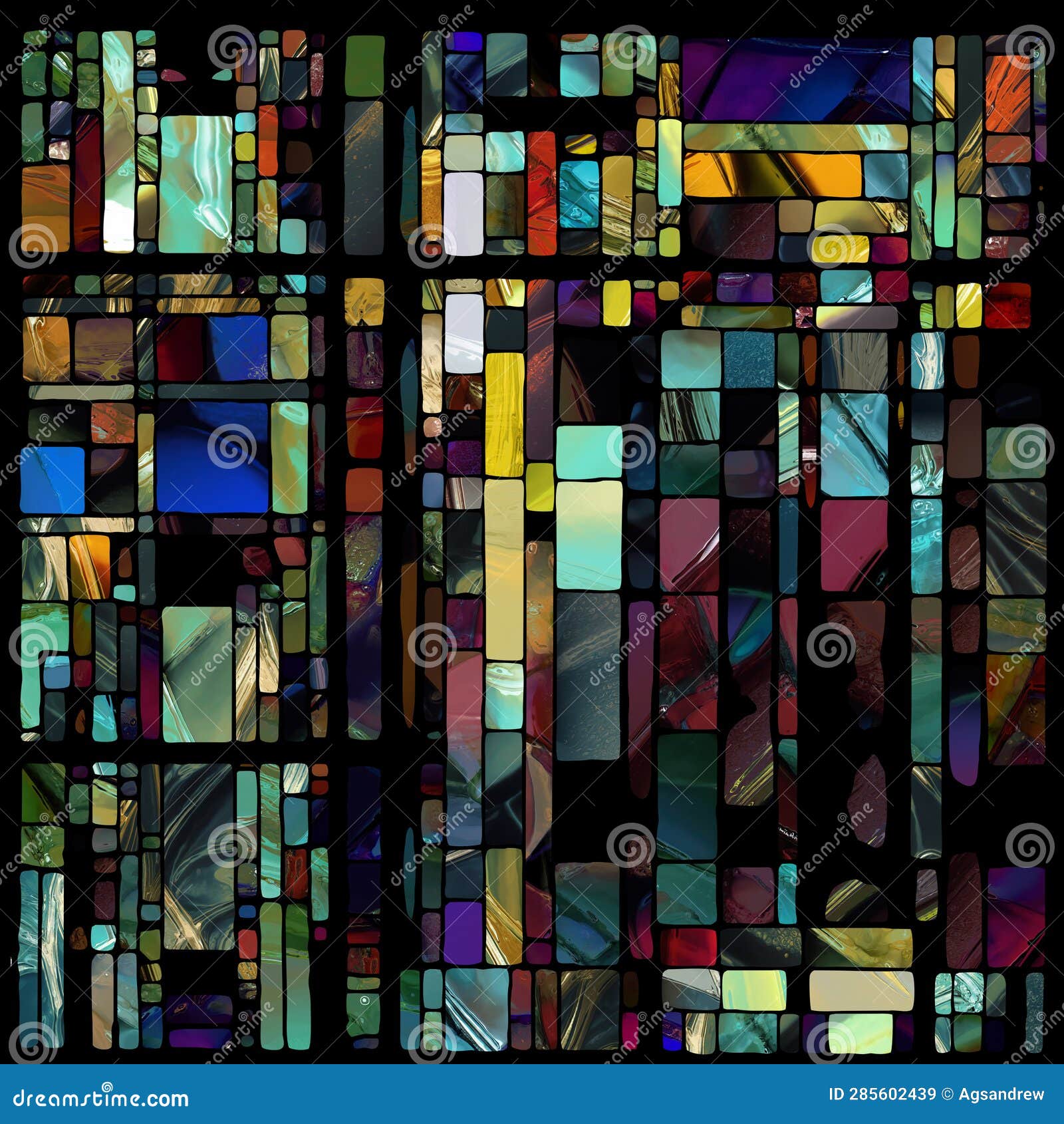 Stream of Color Glass stock illustration. Illustration of colorful ...