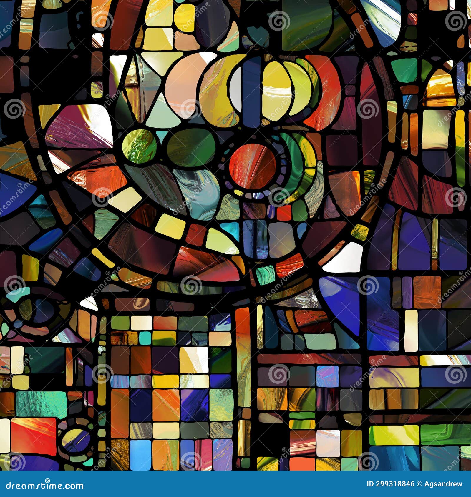 Dance of Colorful Glass stock illustration. Illustration of design ...