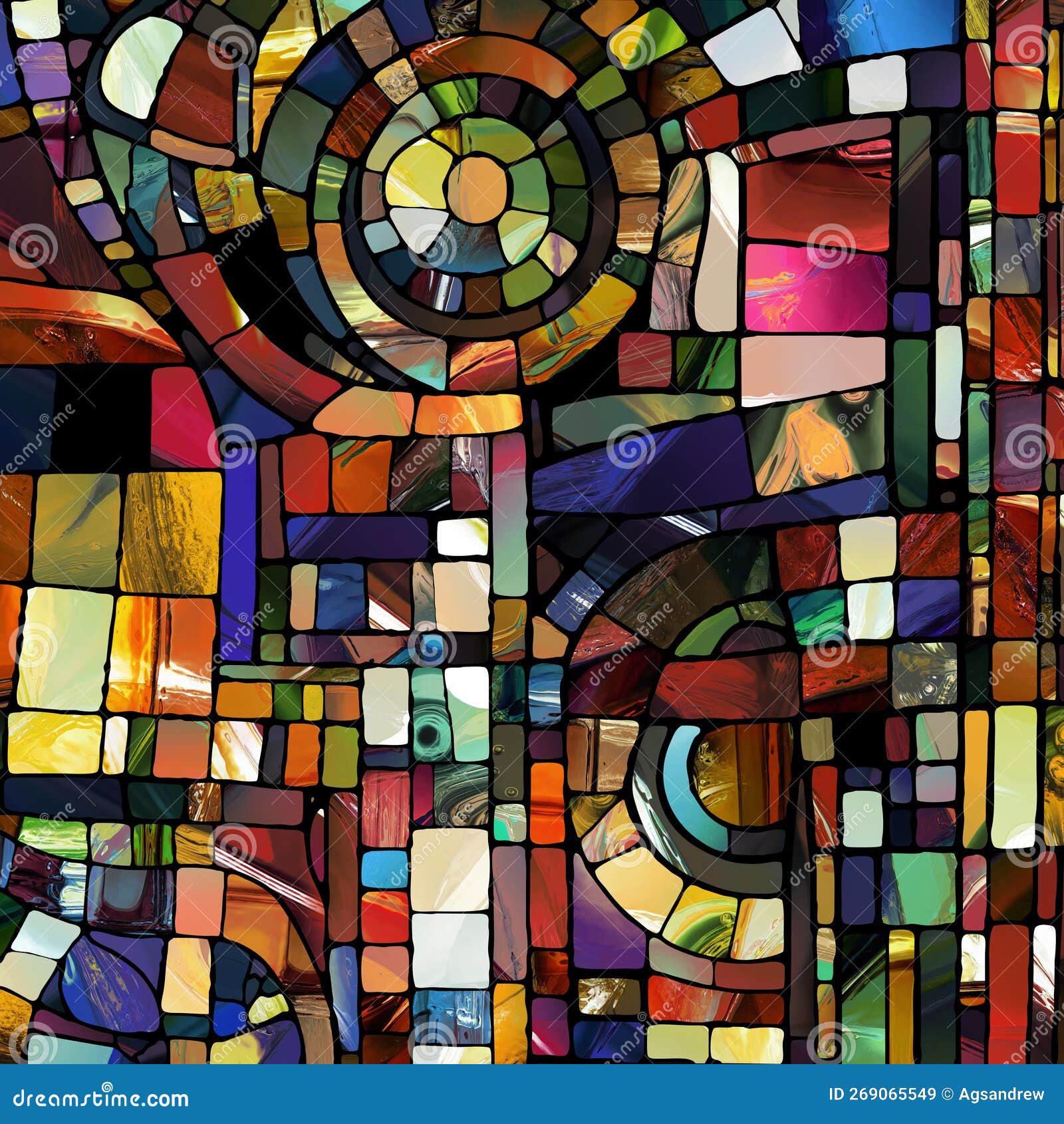 Dance of Colorful Glass stock illustration. Illustration of creative ...