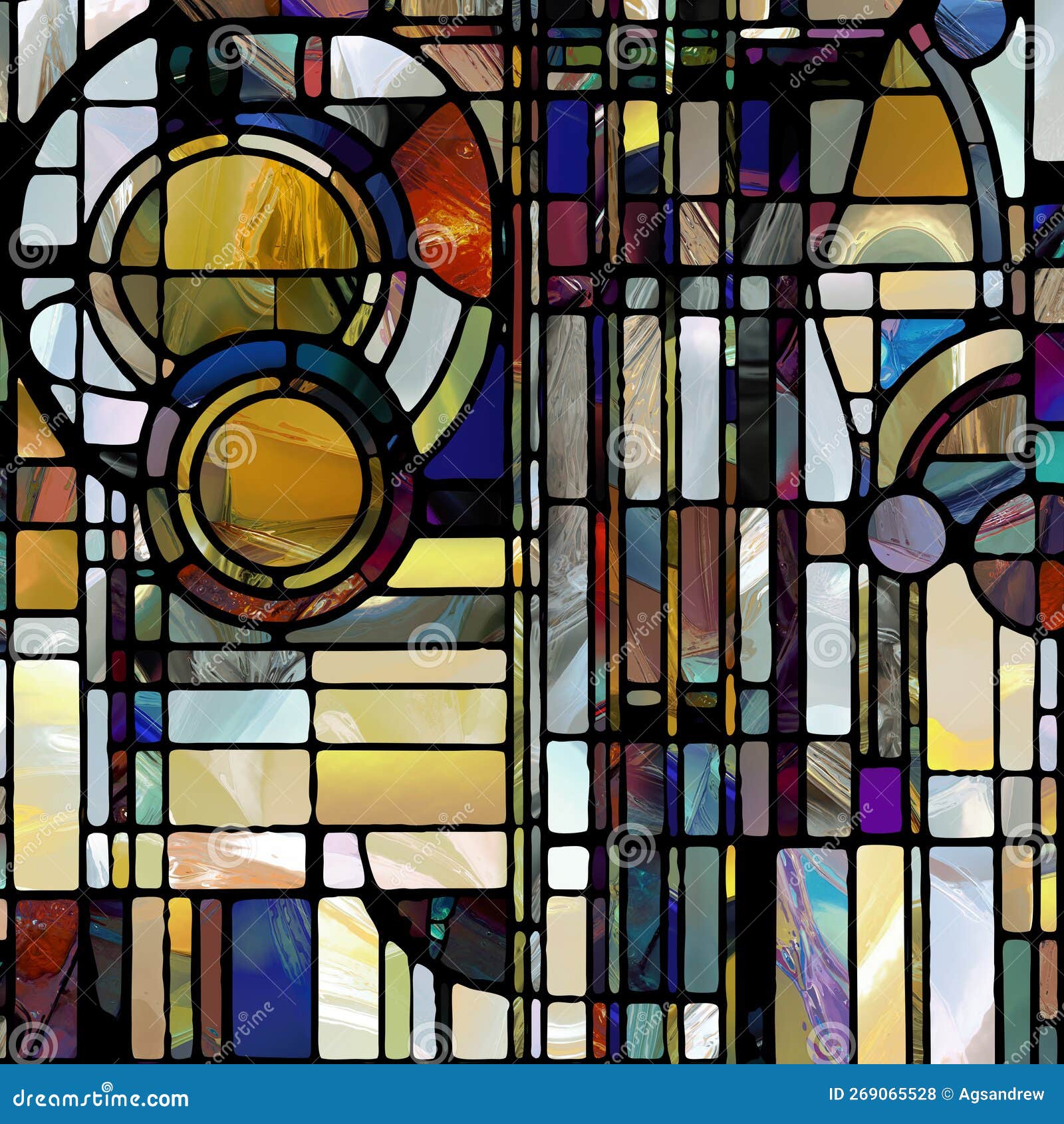 Digital Colorful Glass stock photo. Image of palette - 269065528