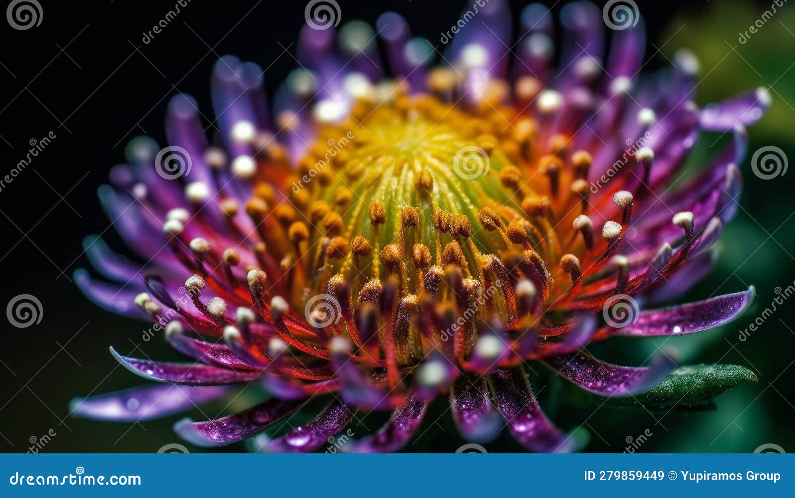 Sharp Stamen on Vibrant Daisy, Beauty in Nature Fragility Generated by ...