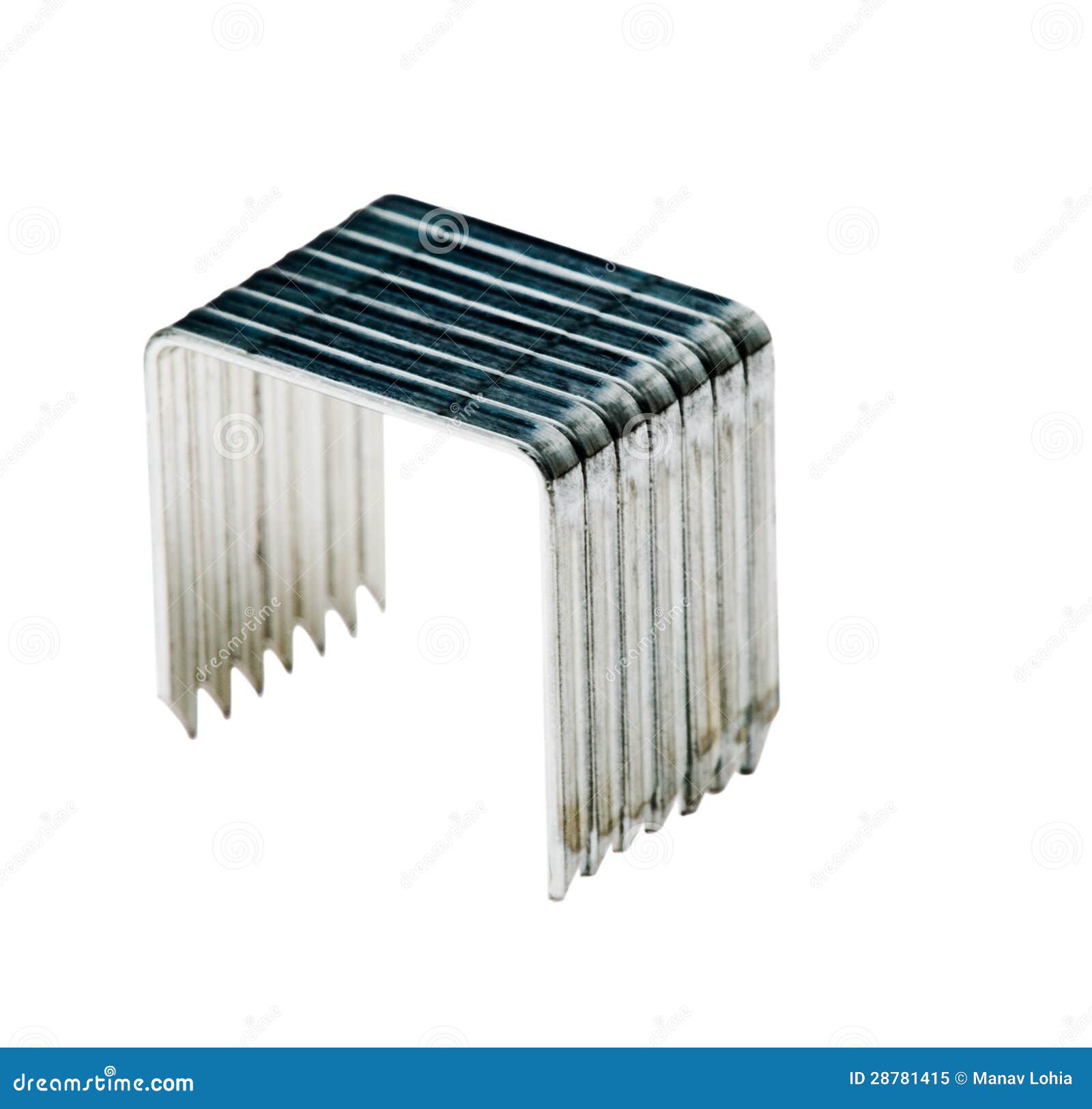 Sharp staple pins stock image. Image of staplerpin, positioning - 28781415