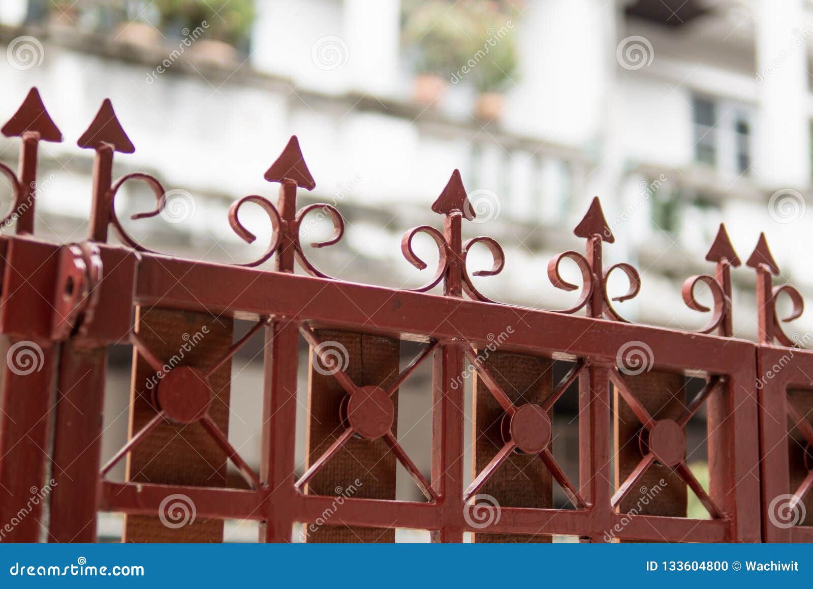 Sharp Steel Bars on House Gate Stock Photo - Image of decor, gate ...