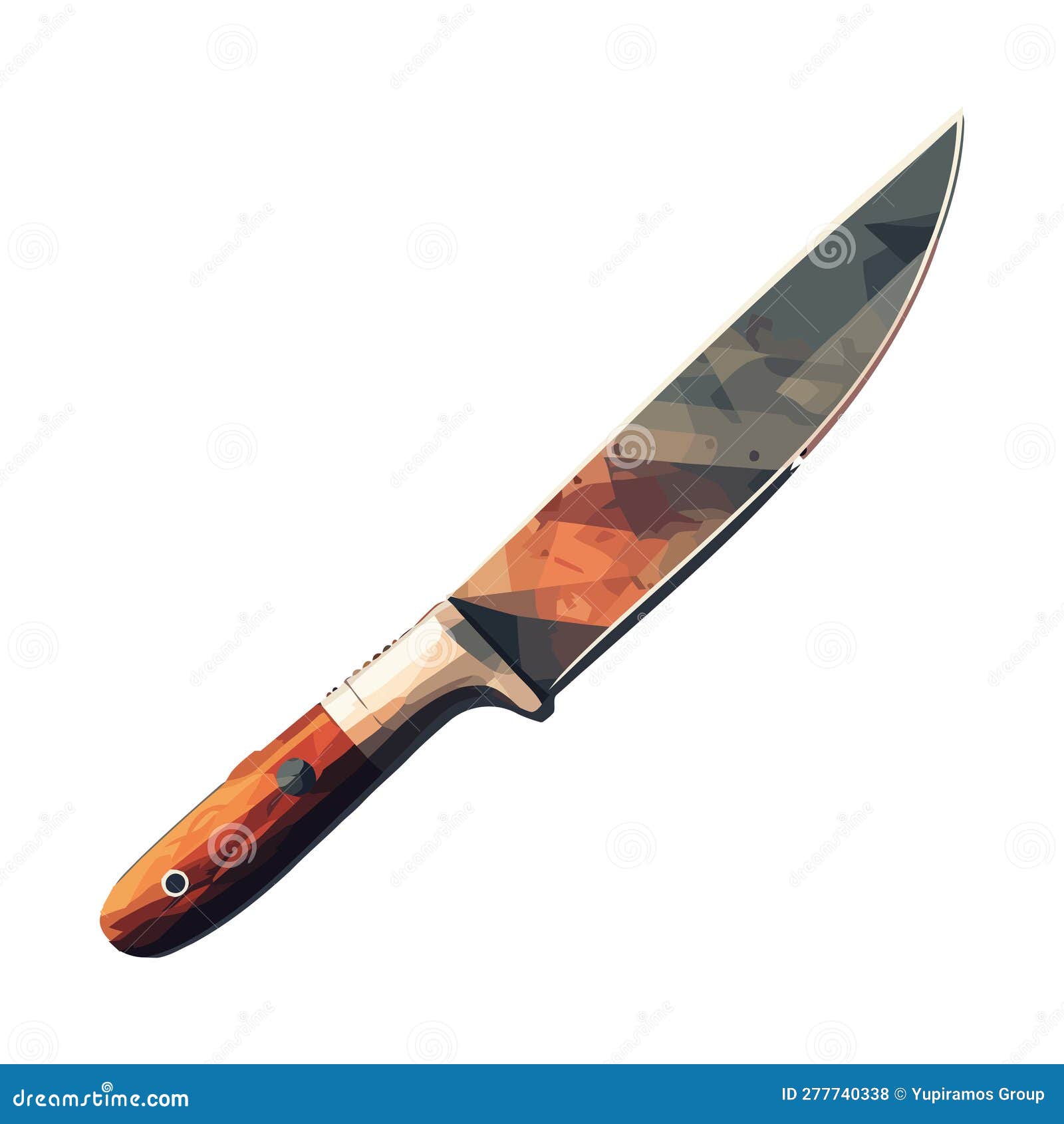 Sharp Steel Blade at the Edge of Danger Stock Vector - Illustration of ...