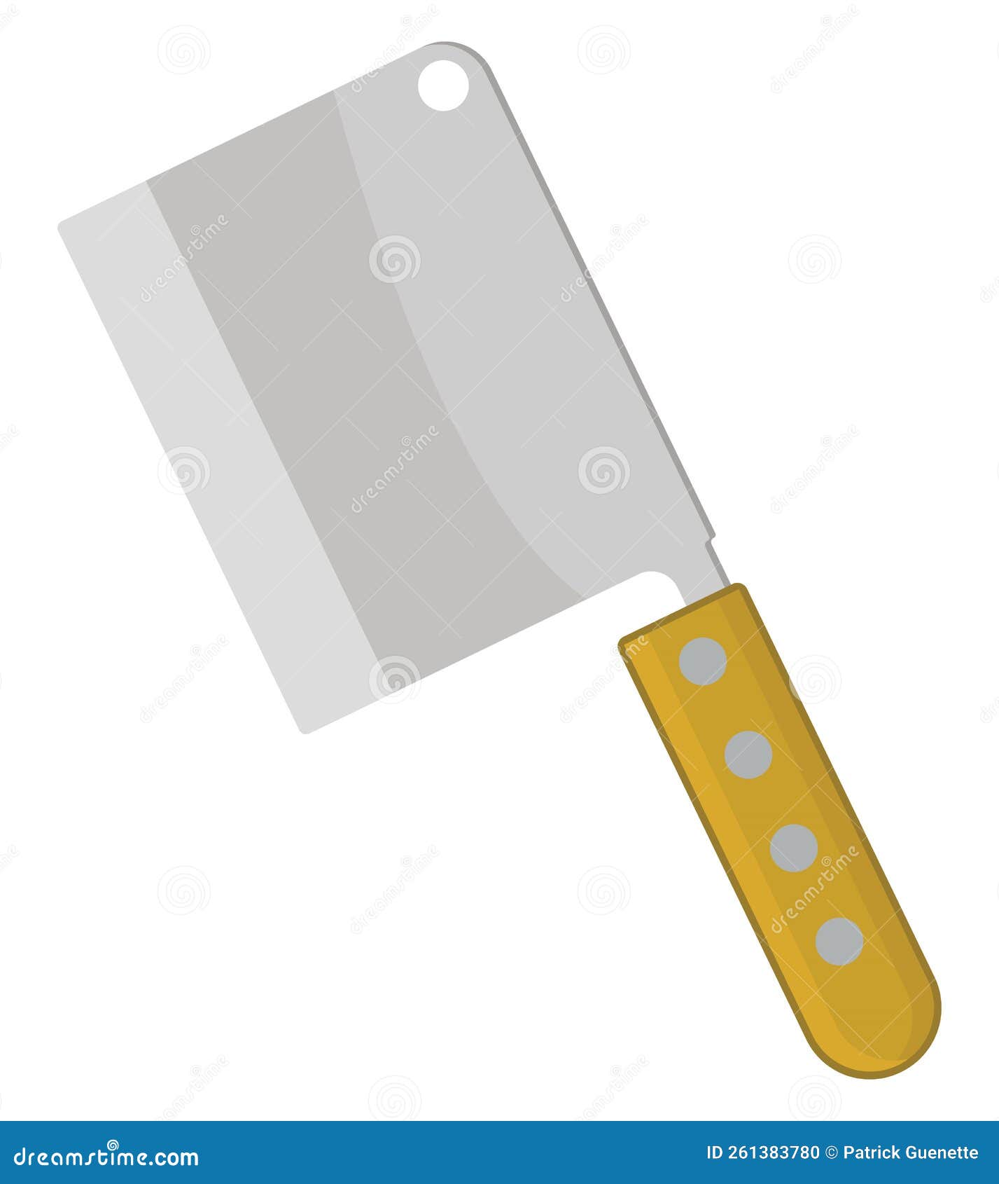 Sharp steel cleaver, icon stock vector. Illustration of collection ...