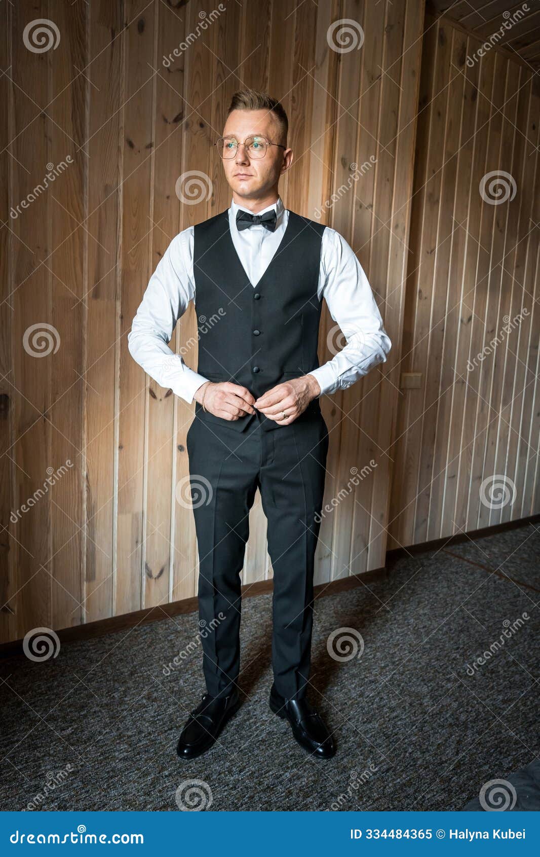 Sharp and Stylish Gentleman in Elegant Formal Attire Standing ...