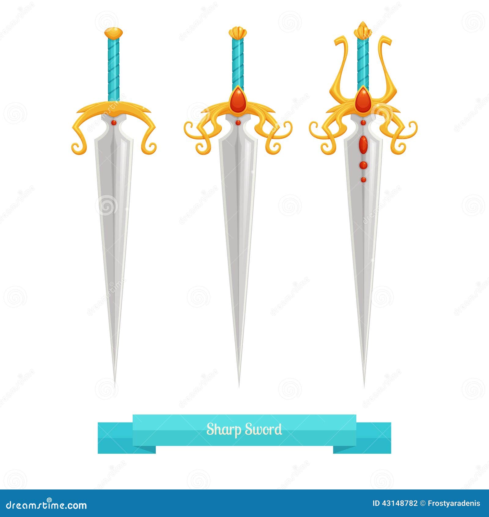 Sharp Sword stock vector. Illustration of long, fight - 43148782