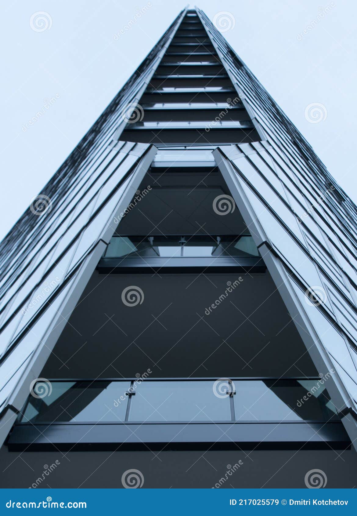Sharp Triangle Shape of Skyscraper at Bellevue Way Stock Image - Image ...