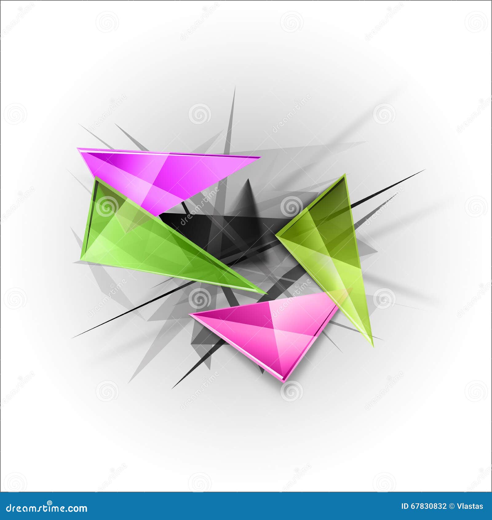 Sharp Triangles on the Abstract Background. Vector Busines Temp Stock ...