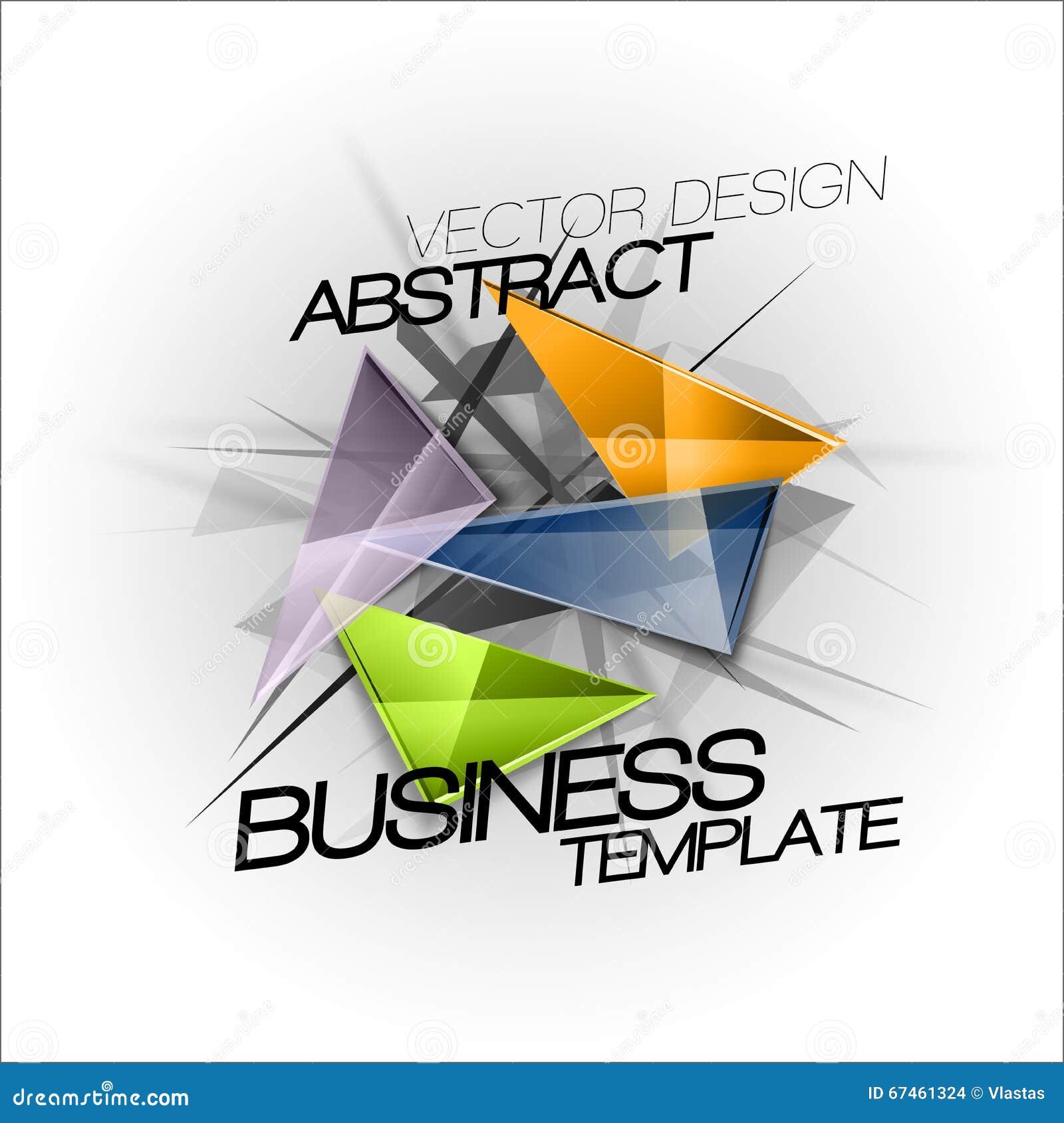 Sharp Triangles on the Abstract Background. Vector Busines Temp Stock ...
