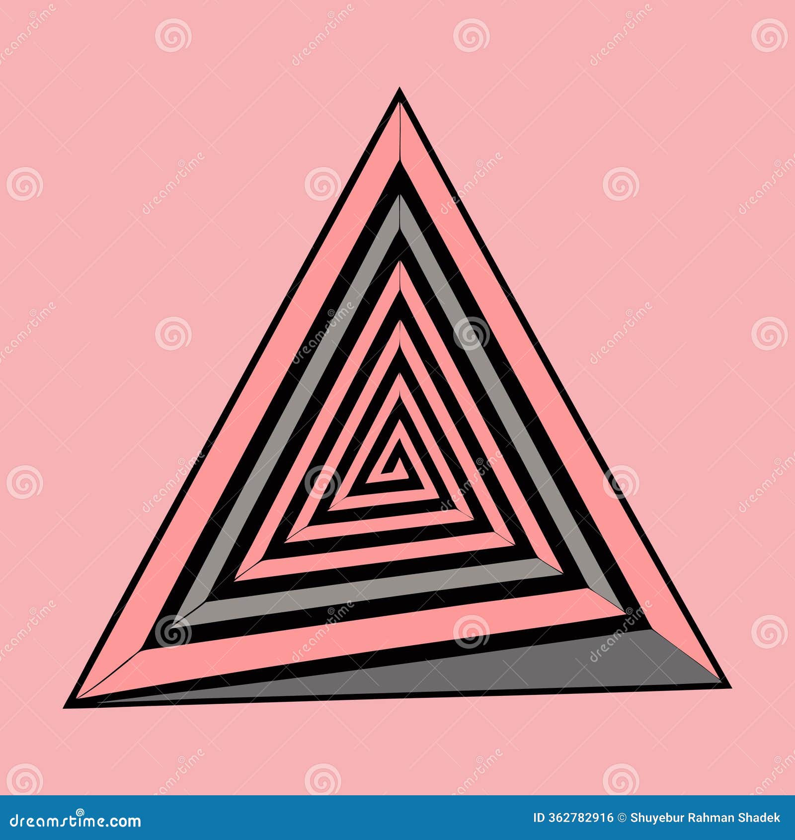 A Sharp Triangular Structure Stock Illustration - Illustration of ...