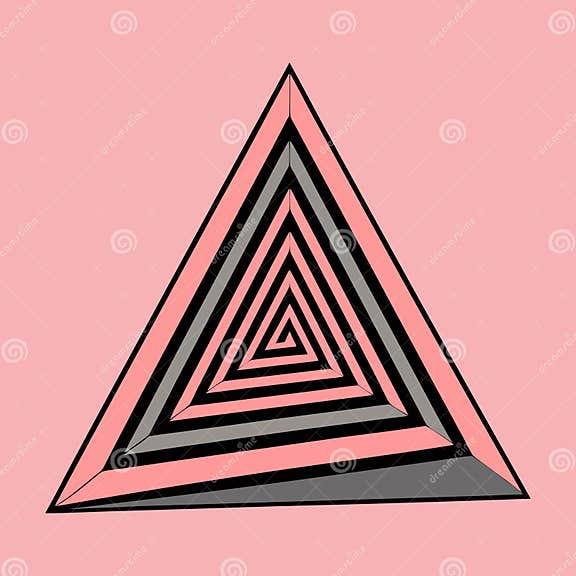 A Sharp Triangular Structure Stock Illustration - Illustration of ...