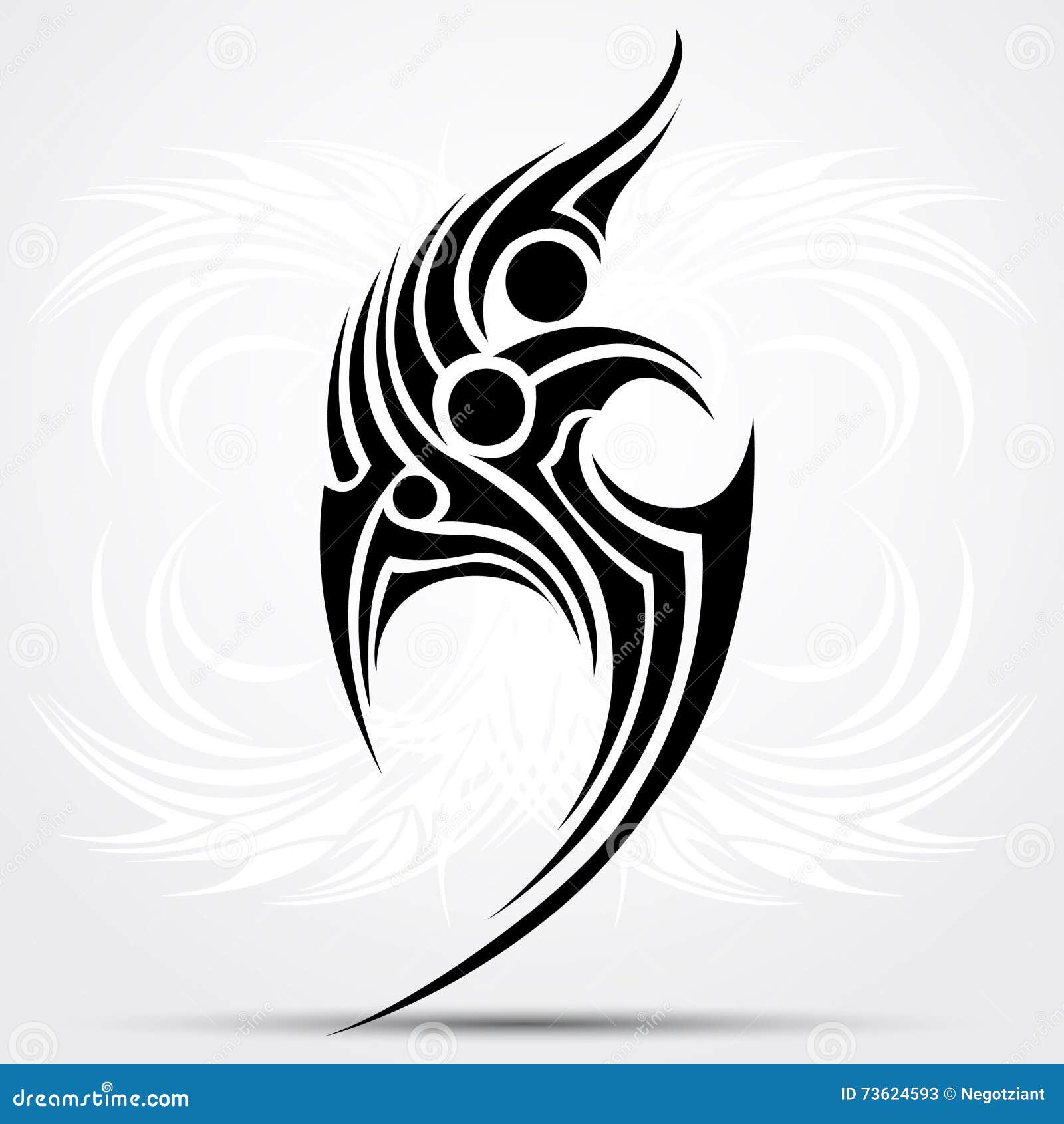 Sharp Tribal Tattoo Royalty-Free Illustration | CartoonDealer.com #35990733