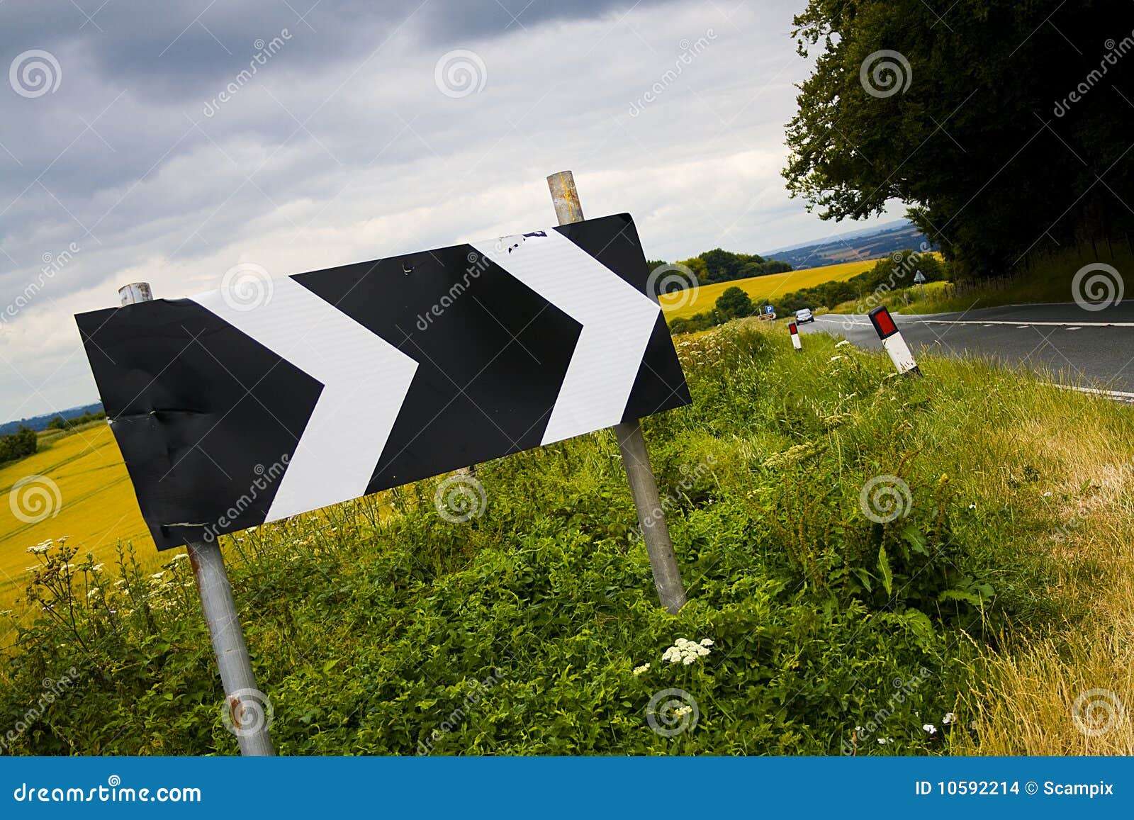 Sharp Turn In The Road Stock Photo | CartoonDealer.com #10592214