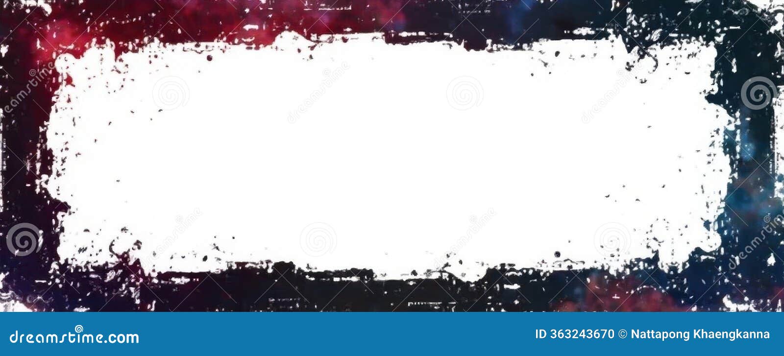 Sharp Vector Grunge Frame, Bold Black Outline, Clean White Interior ...