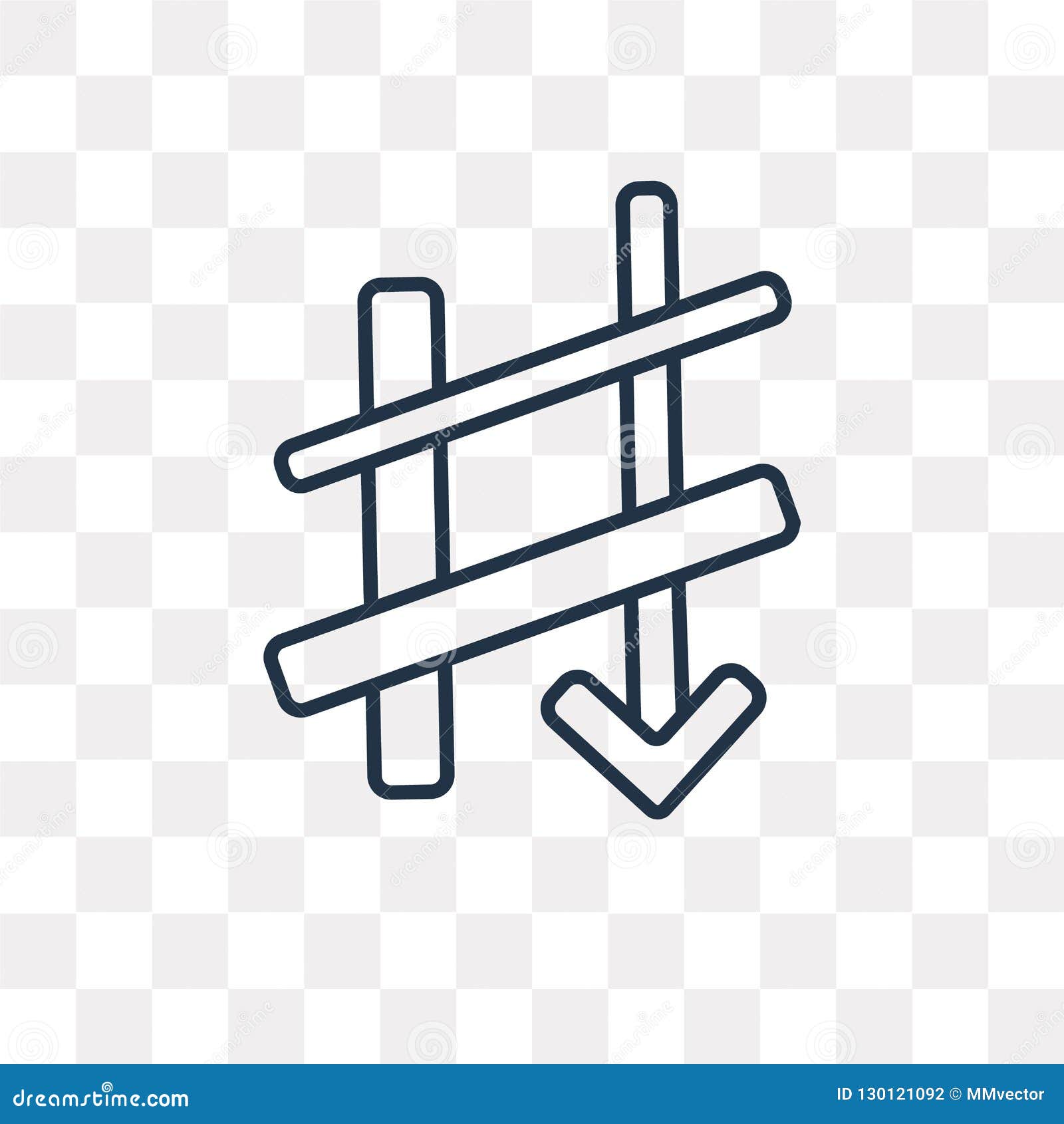 Sharp Vector Icon Isolated on Transparent Background, Linear Sharp ...