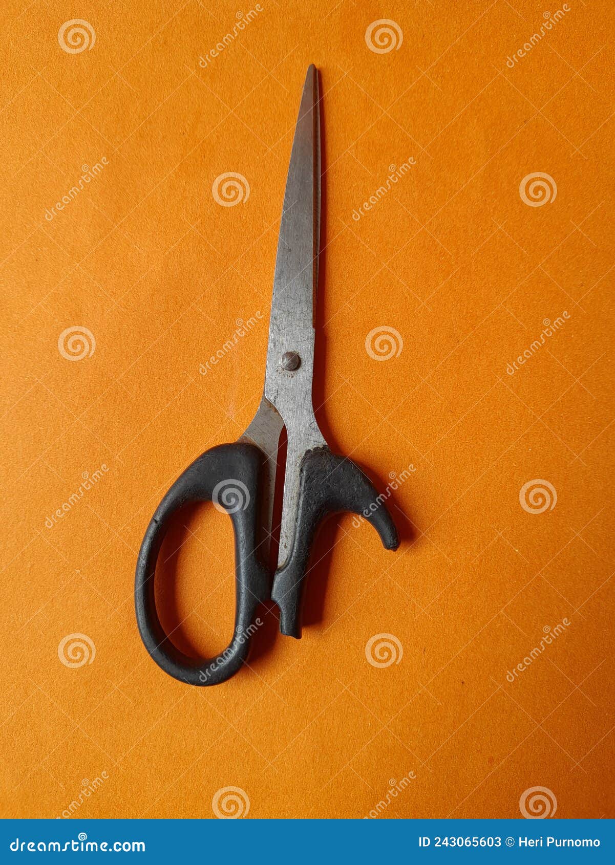 Sharp and Versatile Scissors with a Broken Handle Stock Image - Image ...