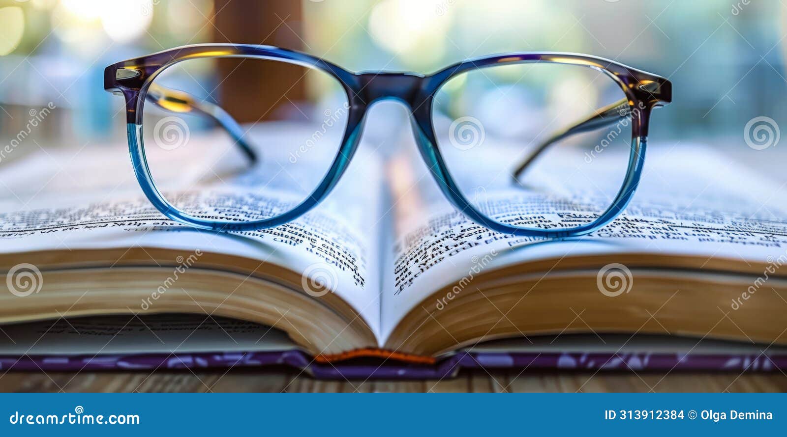 Sharp Vision on Book Pages through Glasses. Concept of Learning and ...