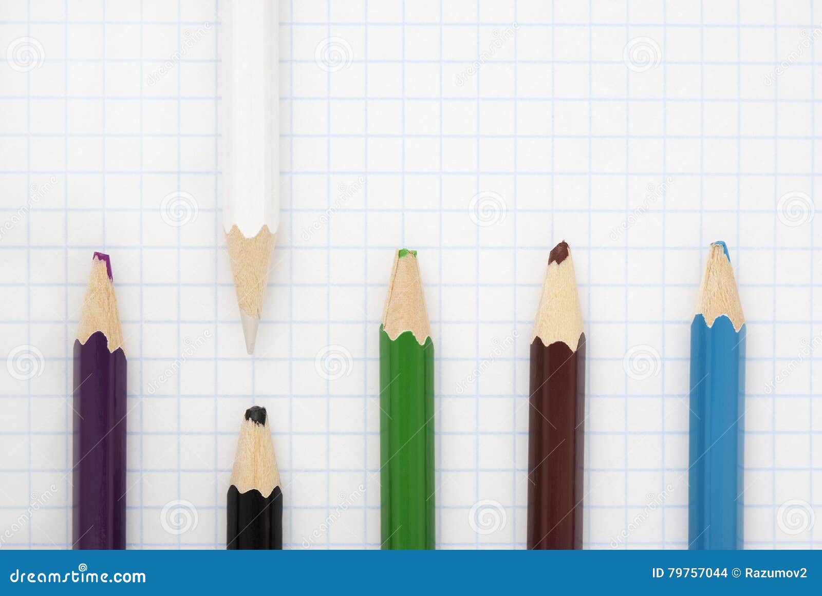 Sharp white pencil stock photo. Image of instrument, pencils - 79757044